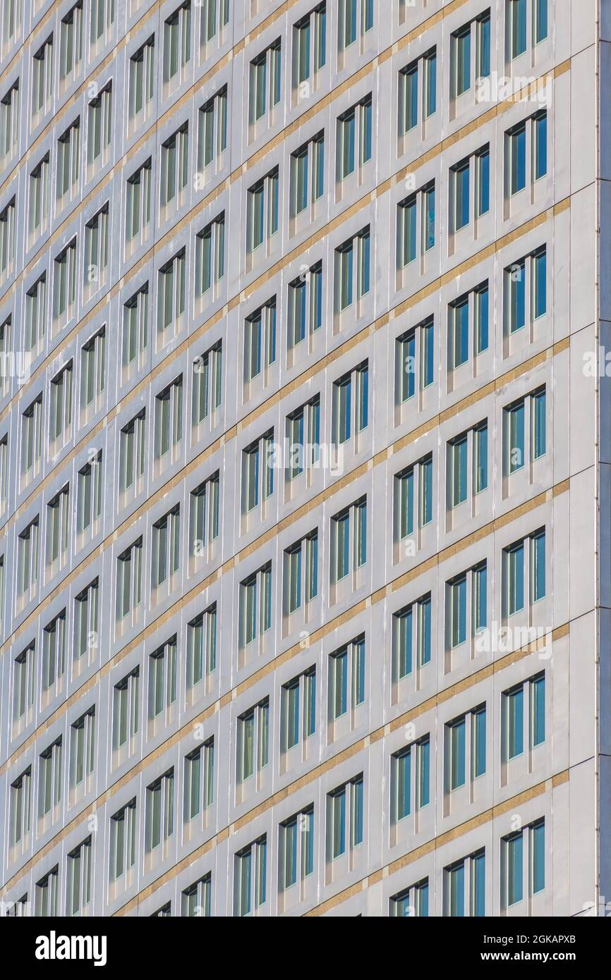 Modern office building with glass reflection background Stock Photo - Alamy