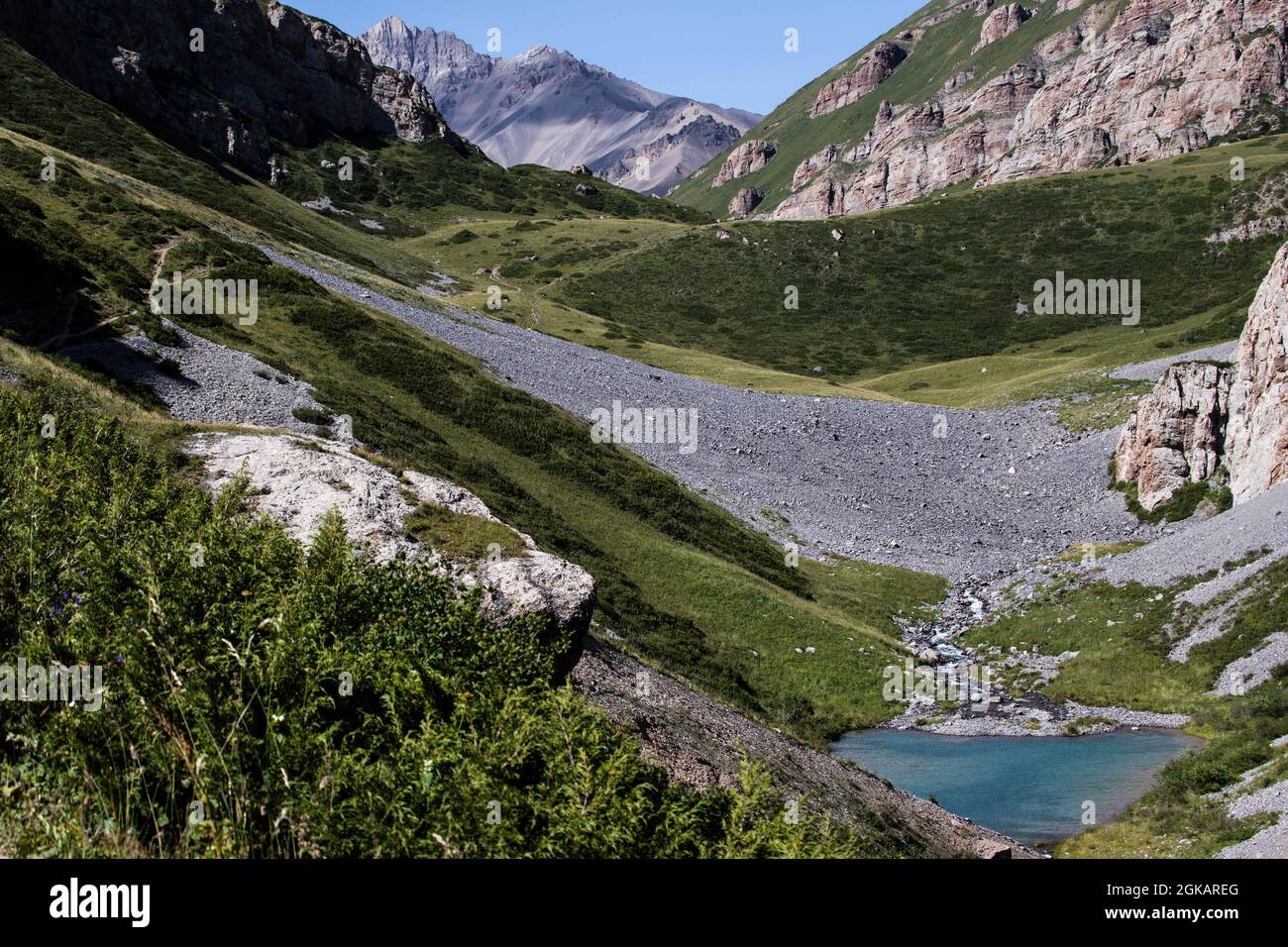 Kol Tor lake in the At Bashi region of Kyrgyzstan Stock Photo - Alamy