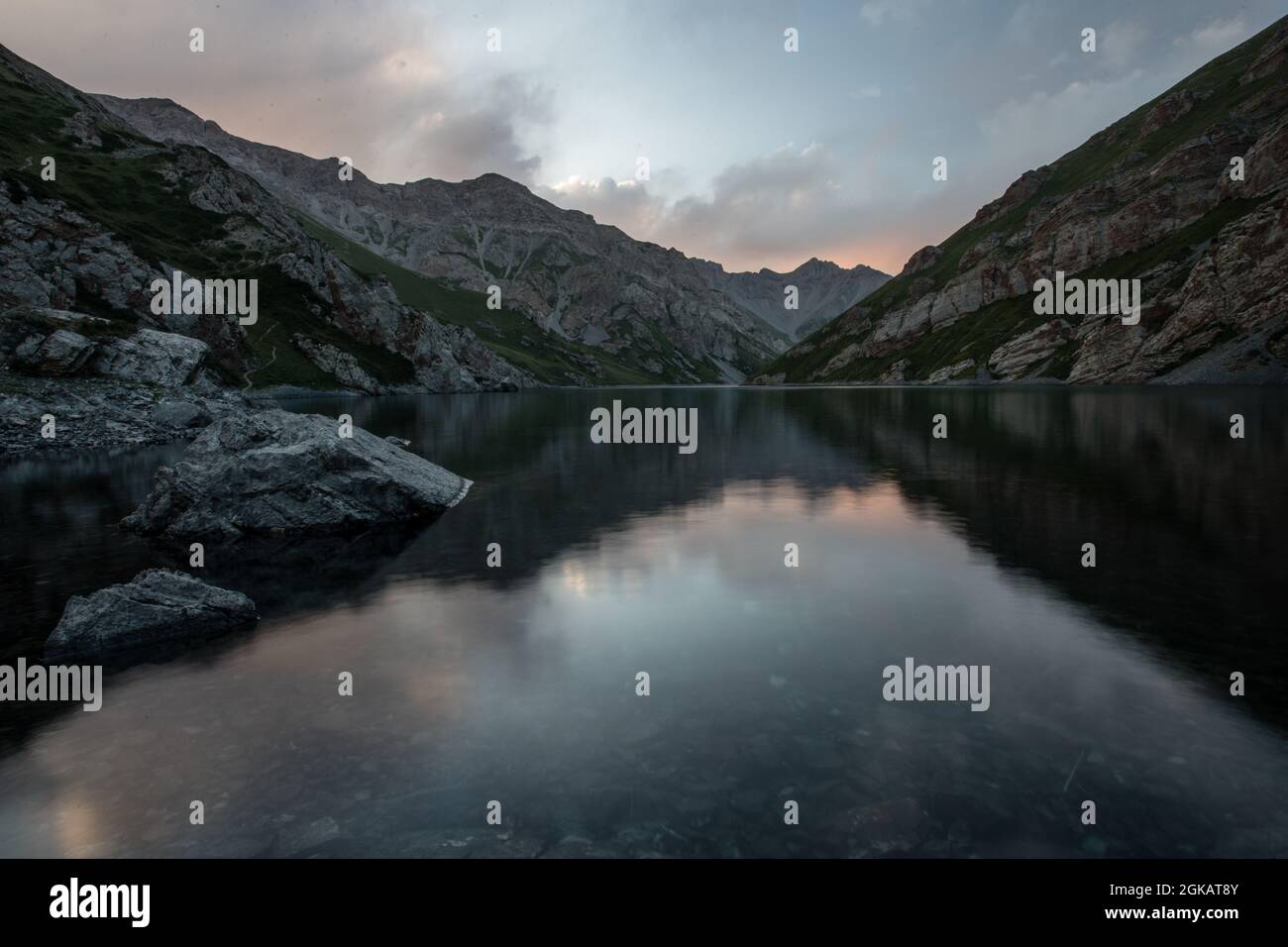 Kol Tor lake in the At Bashi region of Kyrgyzstan Stock Photo - Alamy
