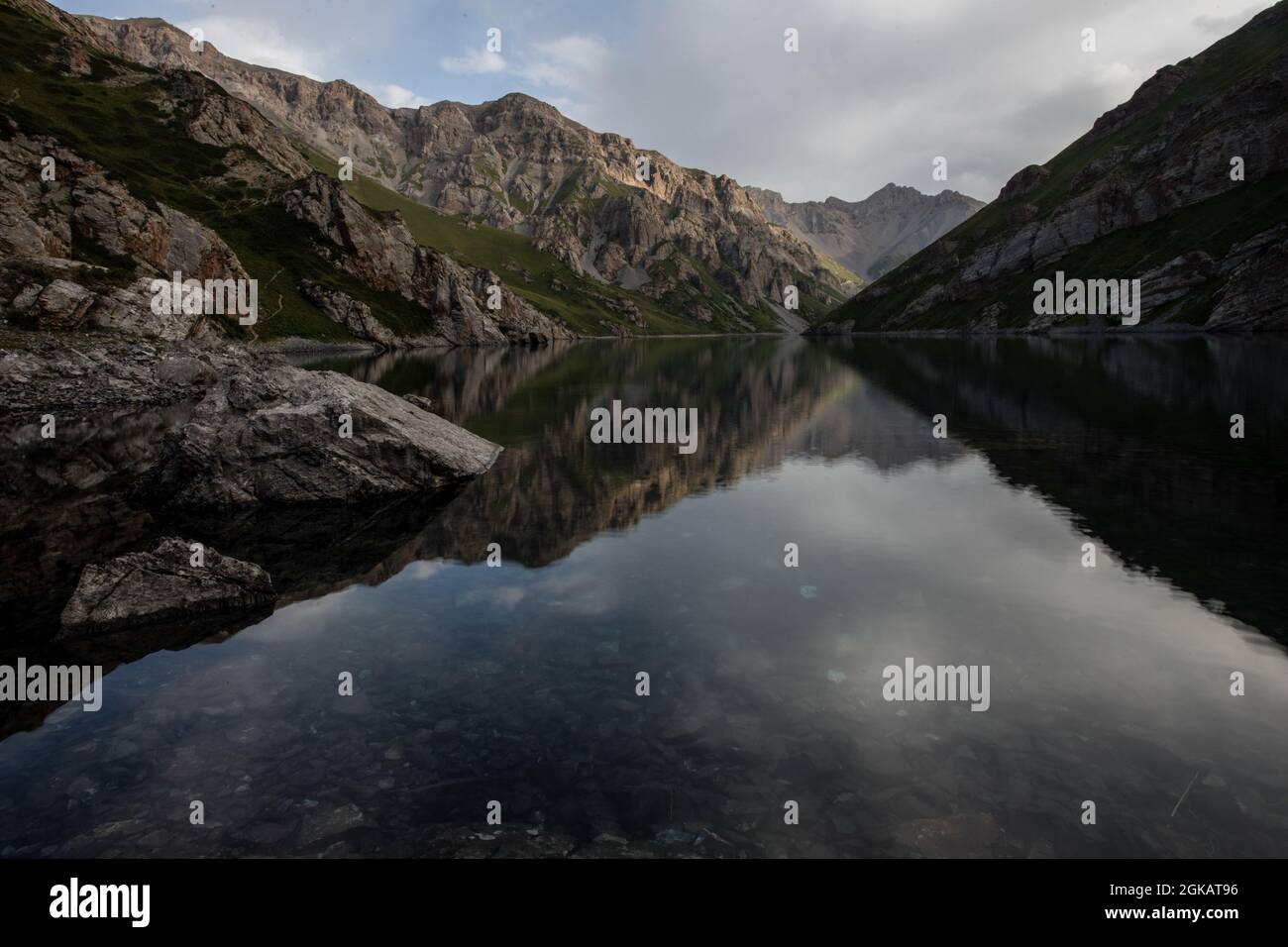 Kol Tor lake in the At Bashi region of Kyrgyzstan Stock Photo - Alamy