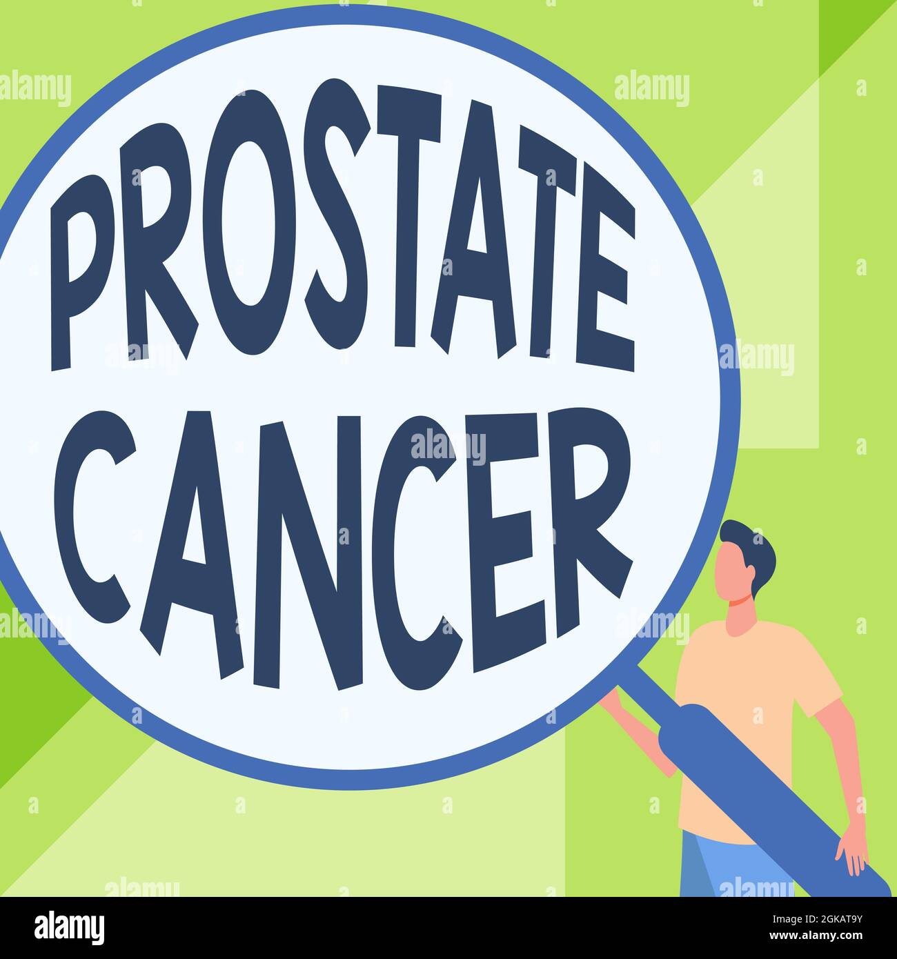 Conceptual display Prostate Cancer. Word Written on cancer develops in ...