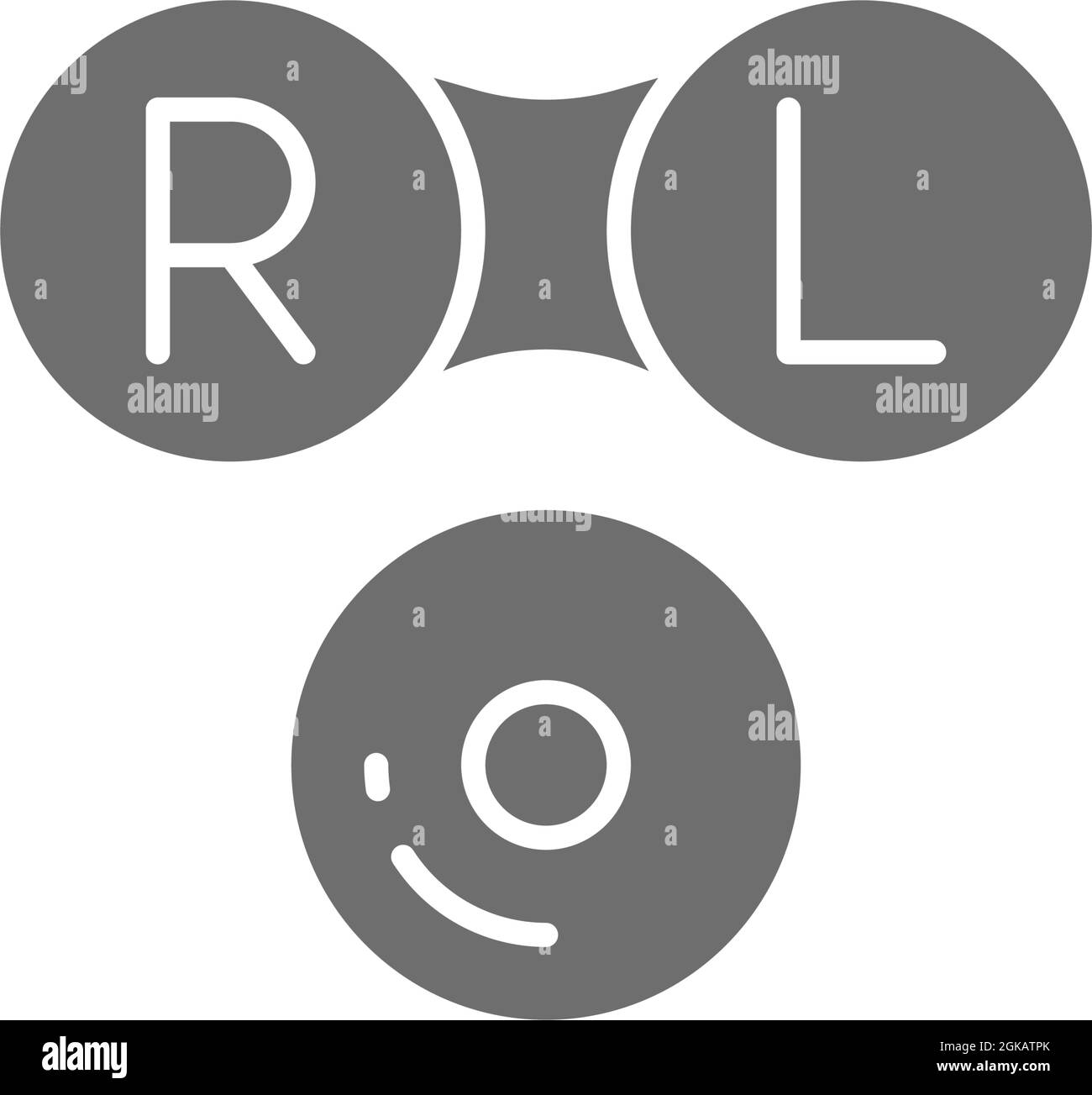 Eye lens case icon Black and White Stock Photos & Images - Alamy