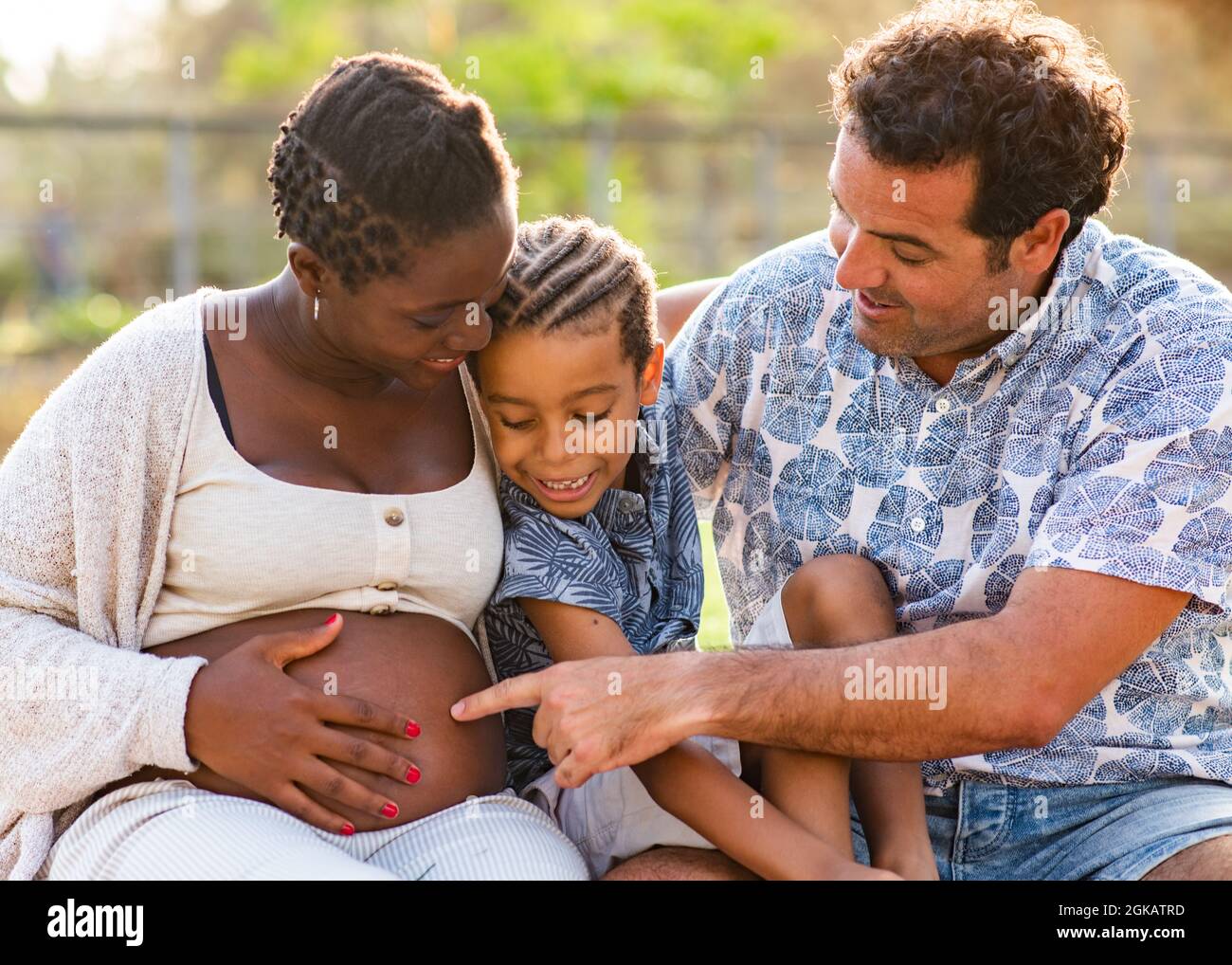 Diverse race family hi-res stock photography and images - Alamy
