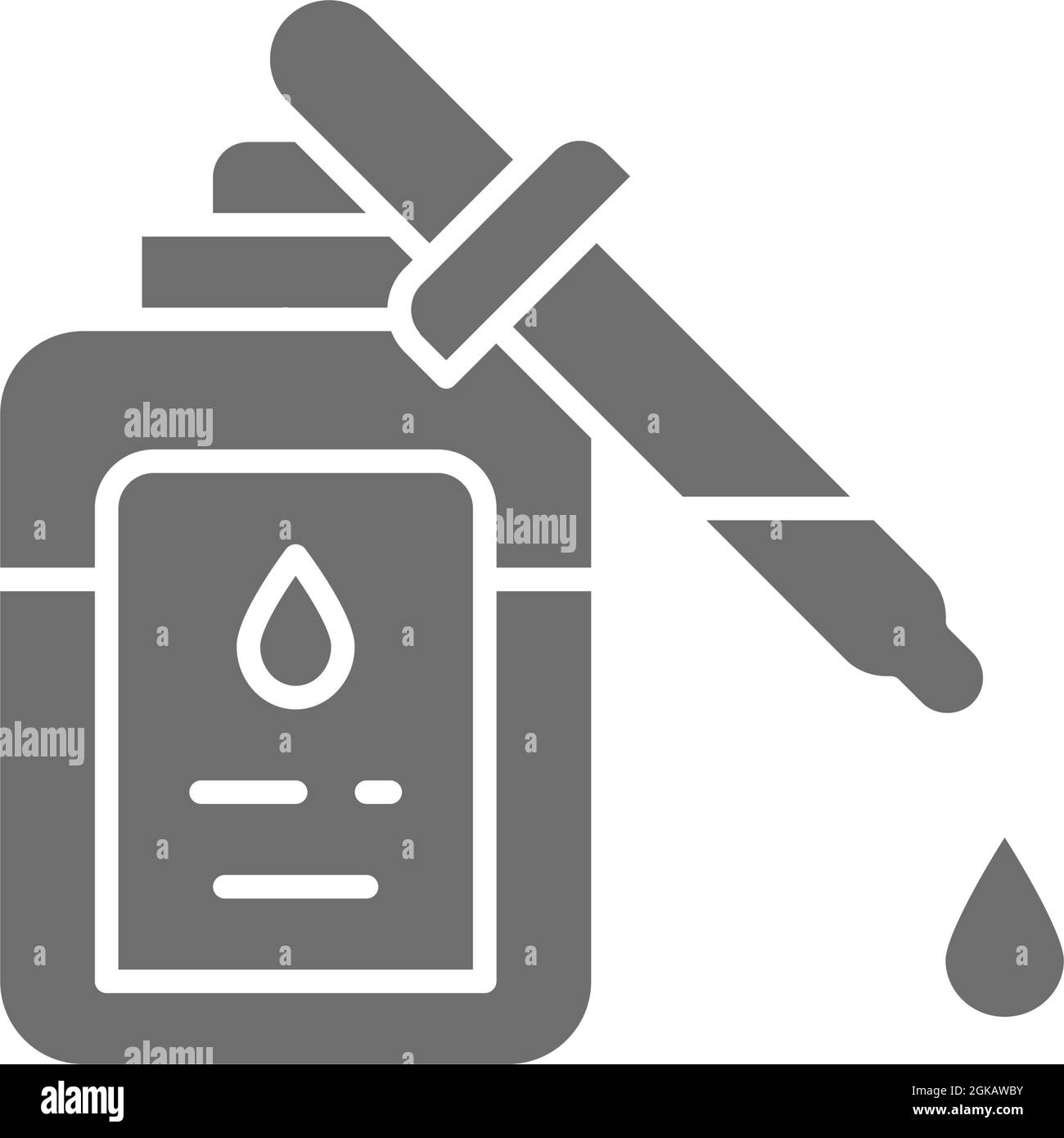 Vector medicine, drops for sight grey icon Stock Vector Image & Art - Alamy