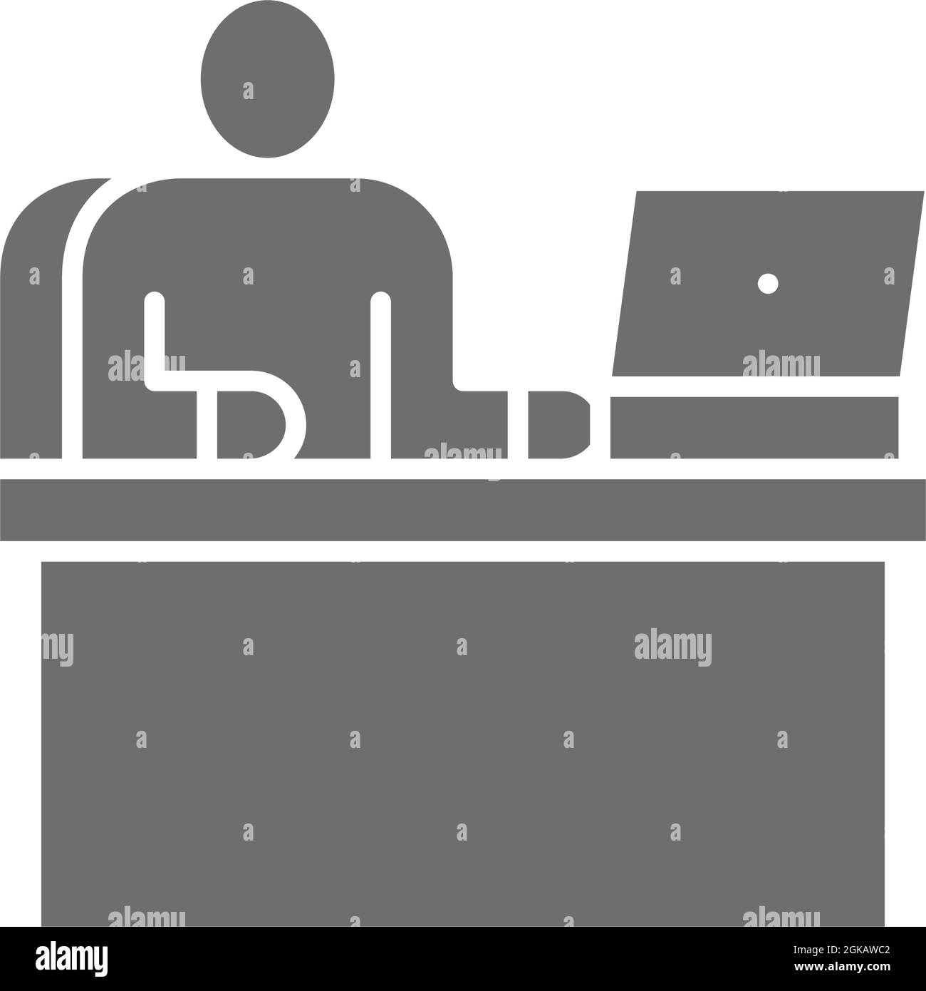 Boss office table line Cut Out Stock Images & Pictures - Alamy