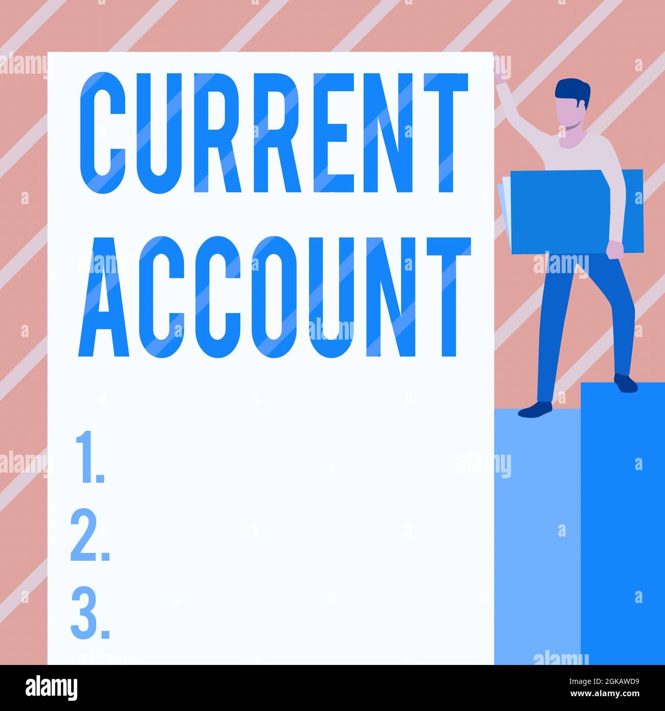 Writing displaying text Current Account. Internet Concept personal bank ...