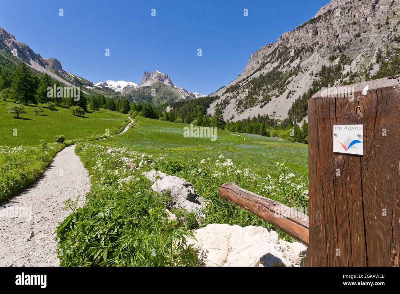 Hautes-Alpes, 05, Névache, Etroite Valley and the Mont Thabor, The ...