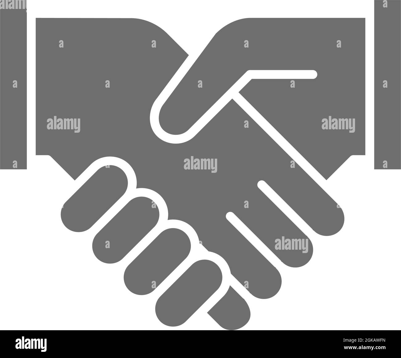 Customer relationship concept handshake Stock Vector Images - Alamy