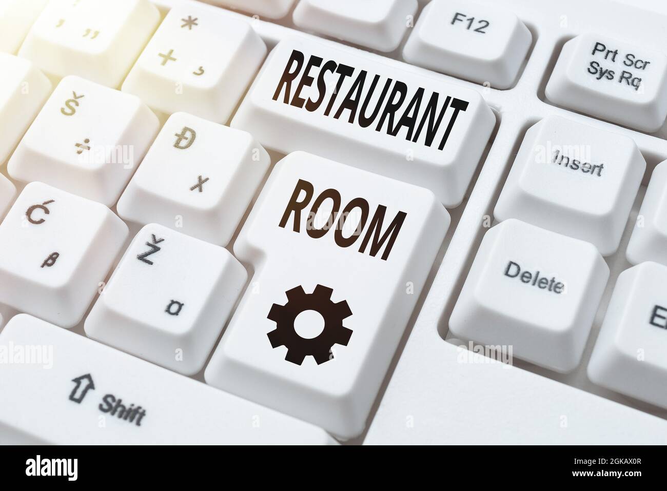 Hand writing sign Restaurant Room. Business concept showing pay to sit ...