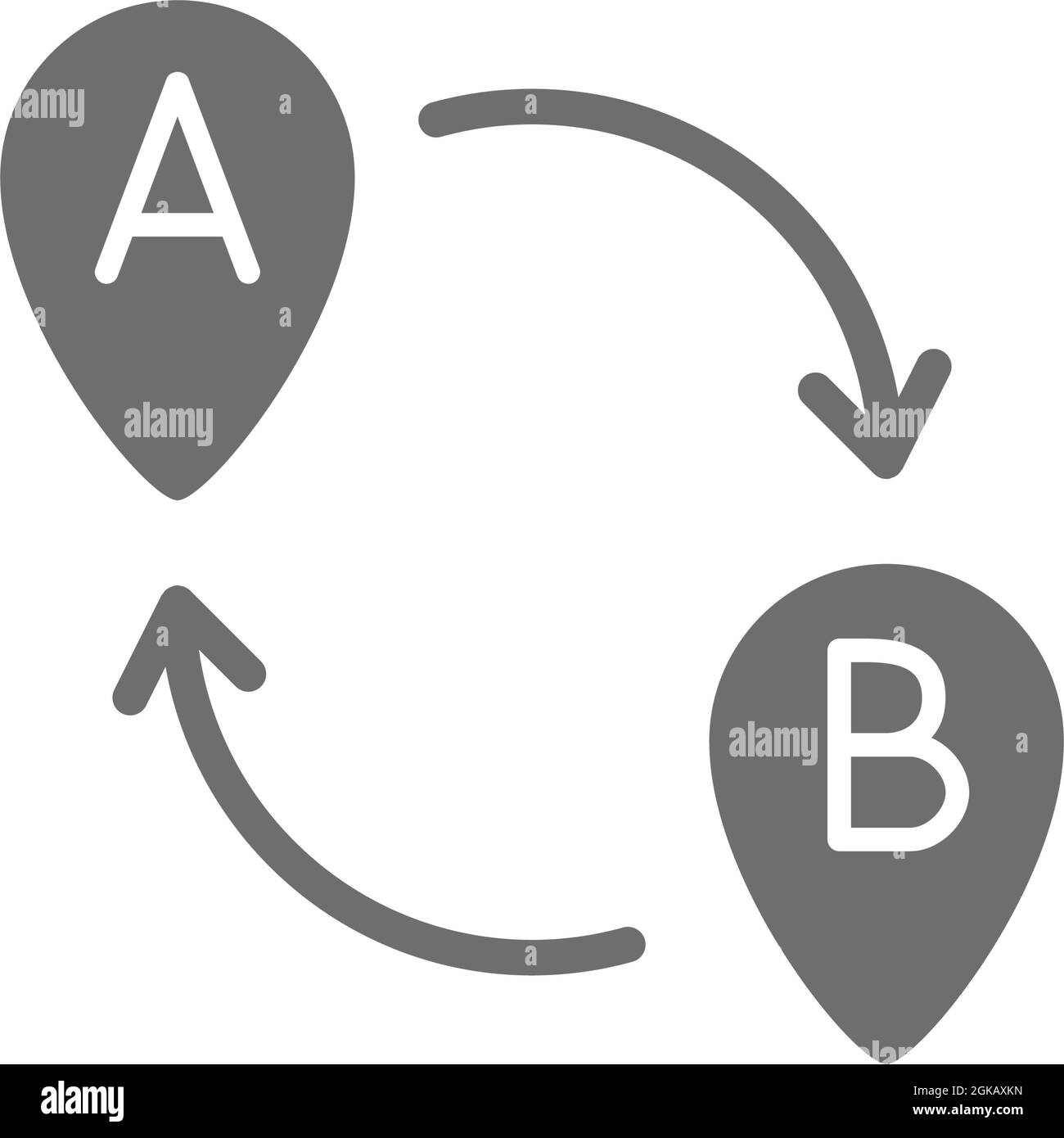 Destination sign, endpoint, moving to different locations grey icon ...