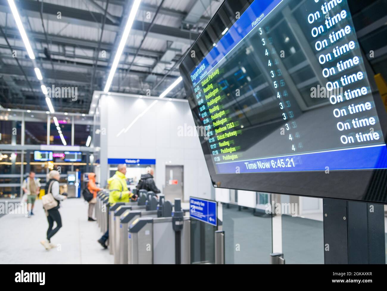 Hayes and Harlington new TFL Rail train station Stock Photo - Alamy