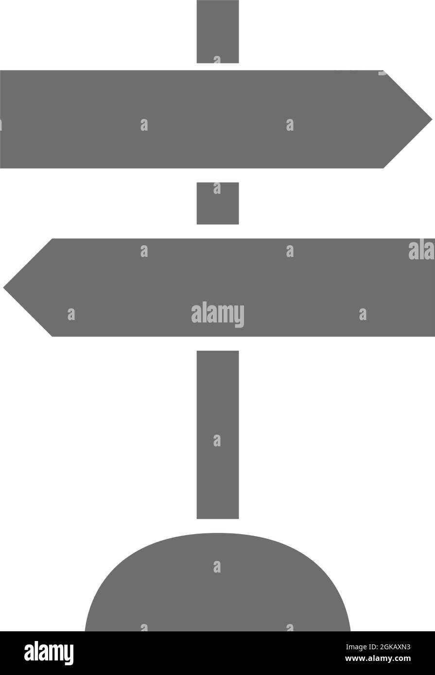 Road signs, destination traffic sign grey icon Stock Vector Image & Art ...