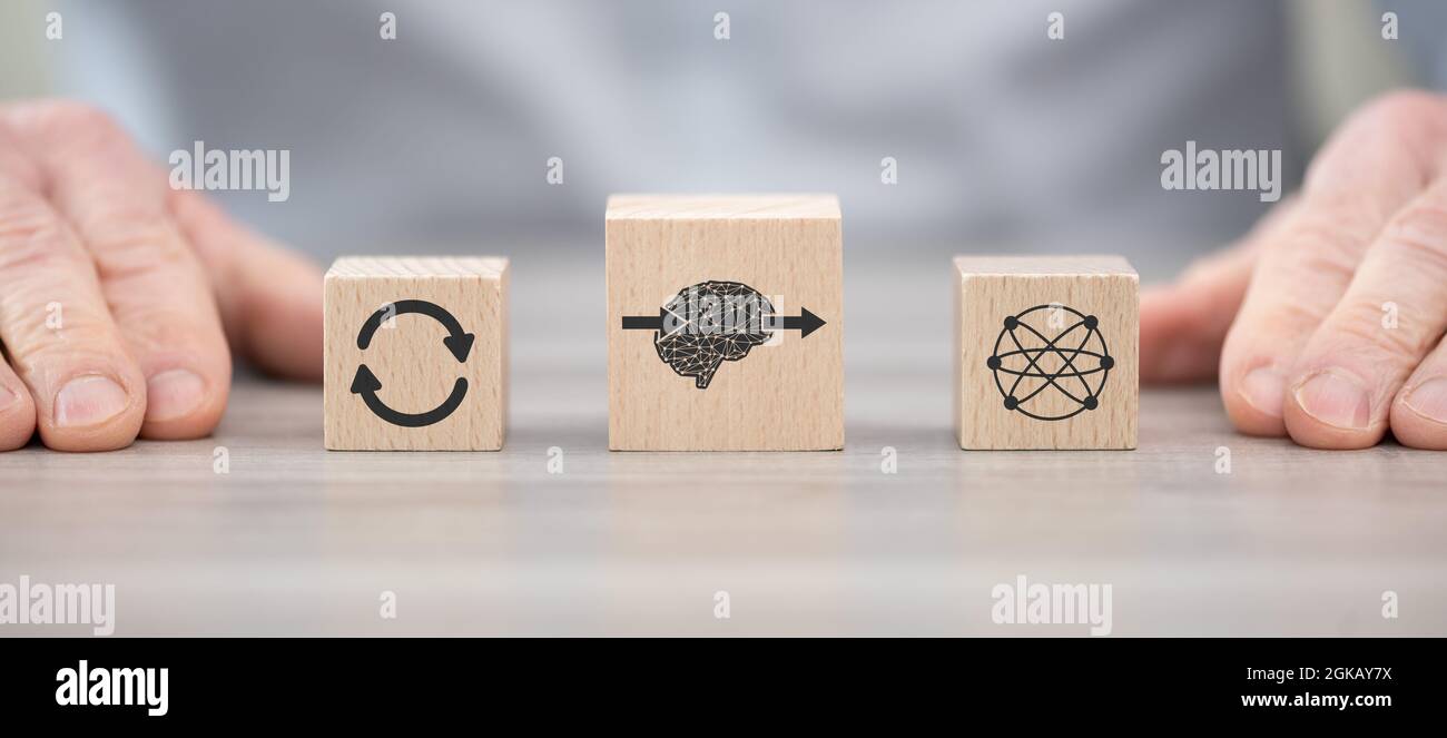 Wooden blocks with symbol of deep learning concept Stock Photo - Alamy
