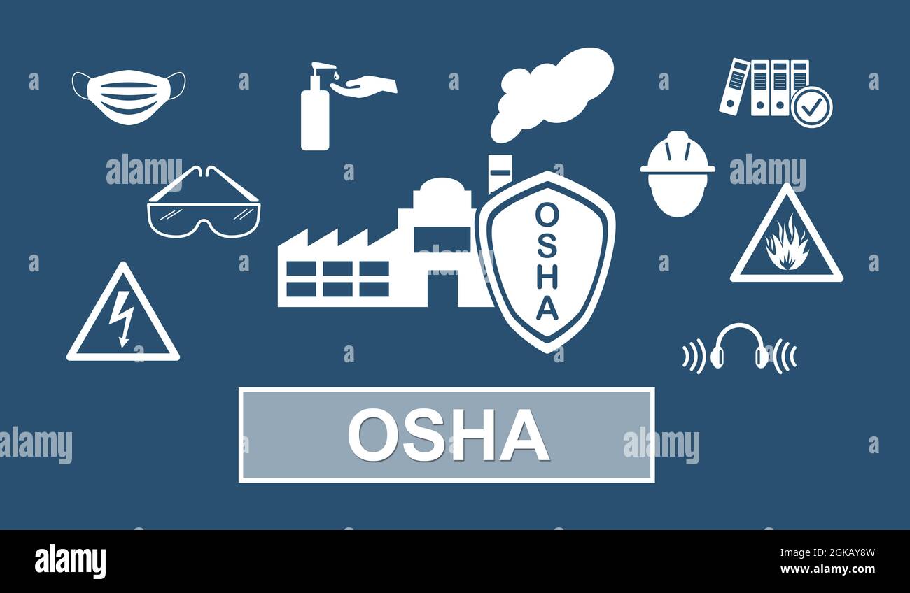 Illustration of an osha concept Stock Photo - Alamy