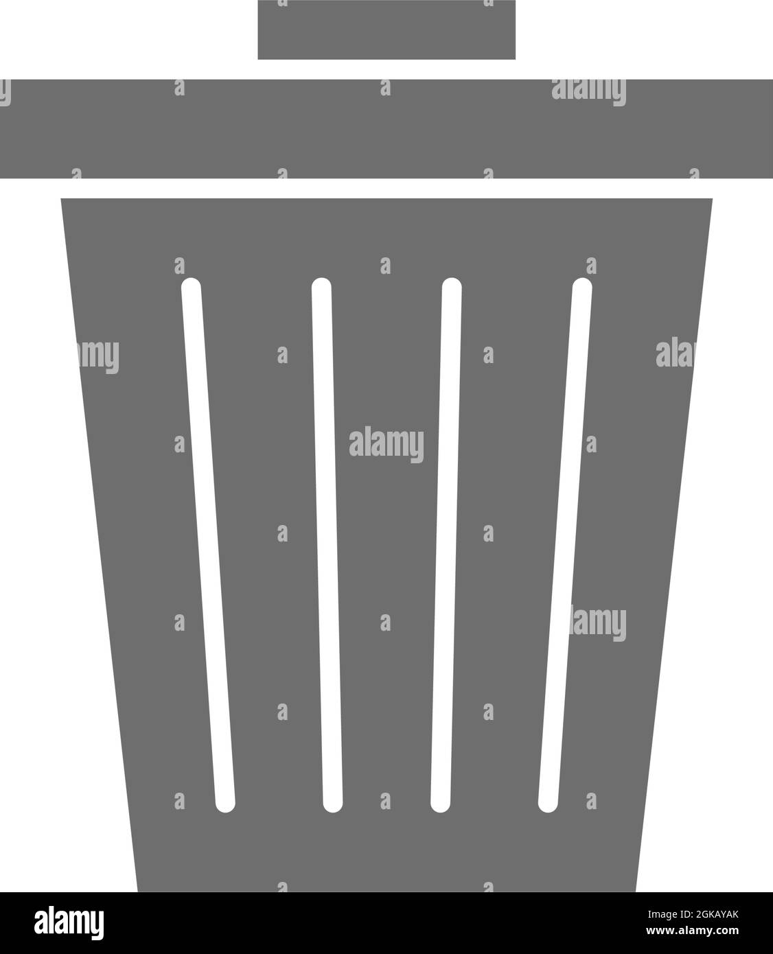 Vector trash can, garbage, waste grey icon Stock Vector Image & Art - Alamy