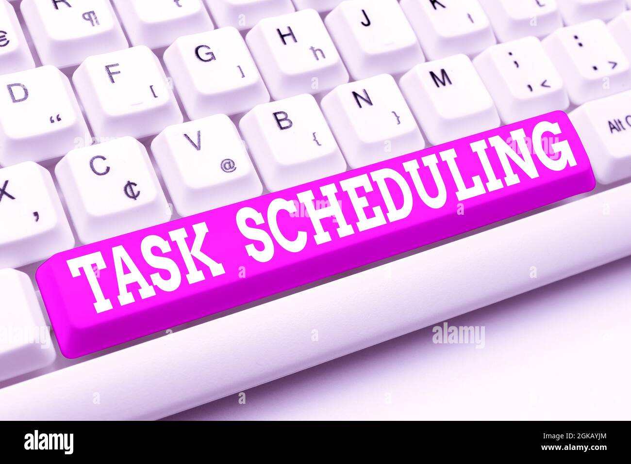 Conceptual display Task Scheduling. Internet Concept The assignment of start and end times to a ...