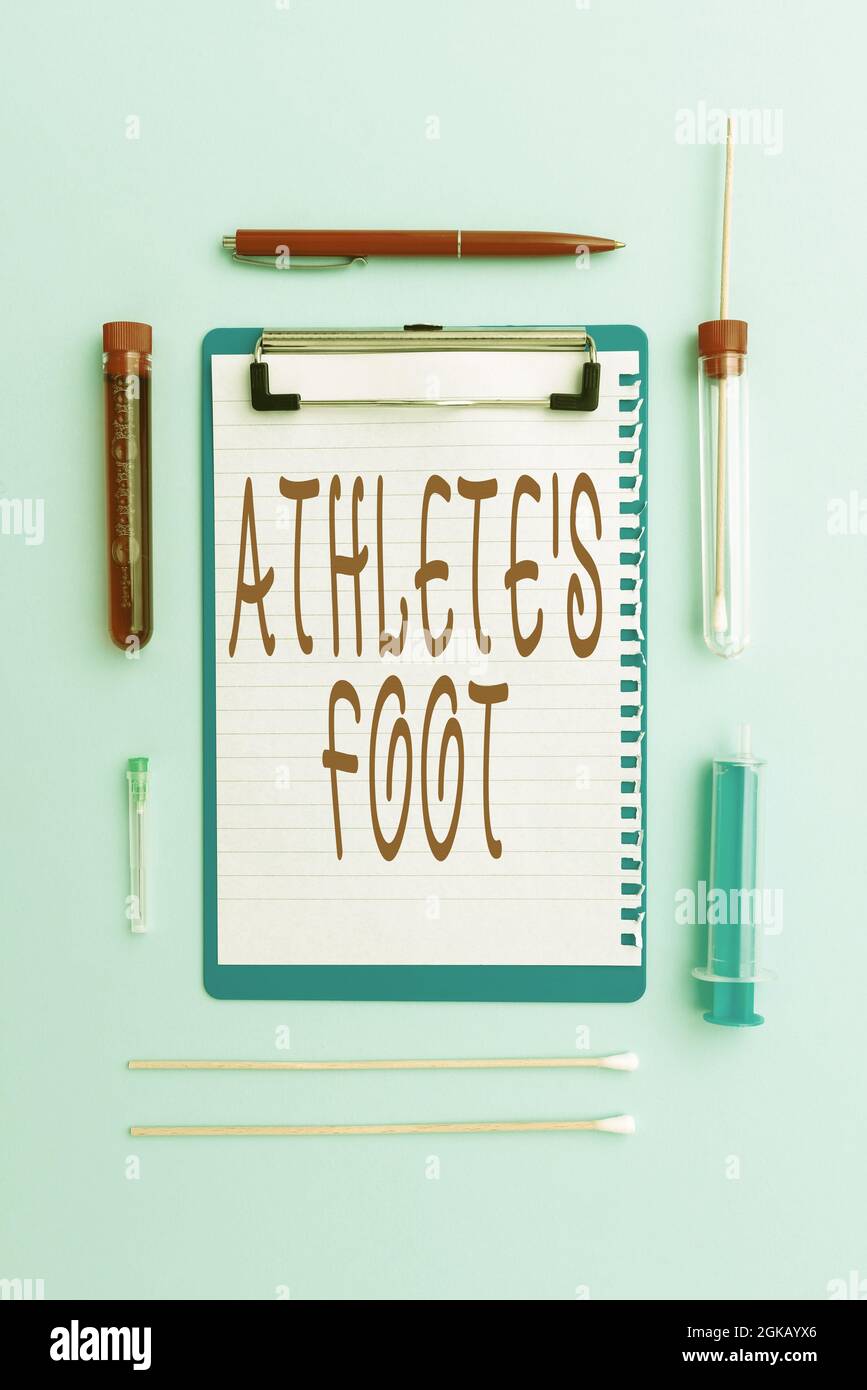 Inspiration showing sign Athlete S Is Foot. Concept meaning a fungus ...