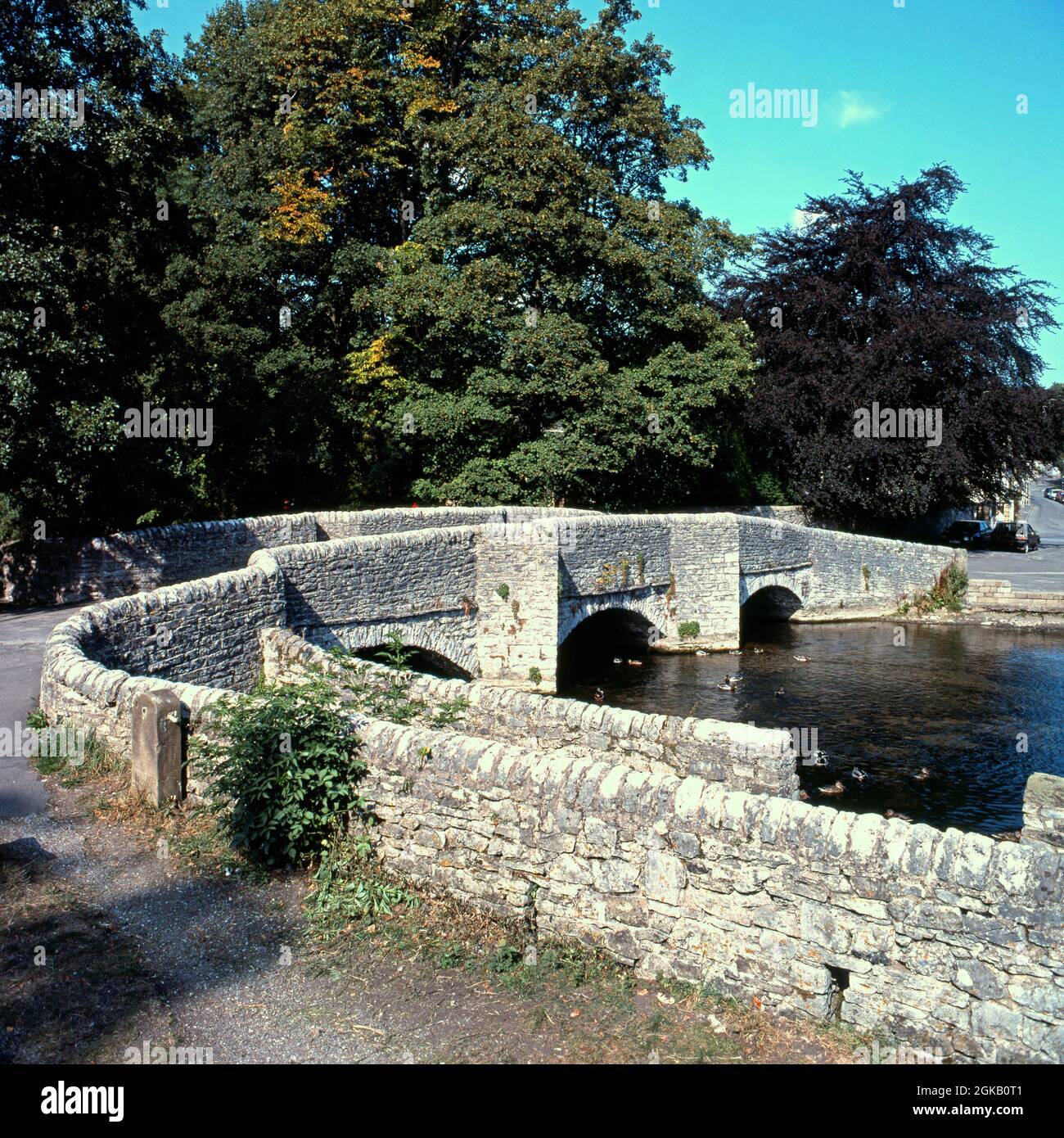 The Sheepwash bridge in the Derbyshire Peak District National Park ...