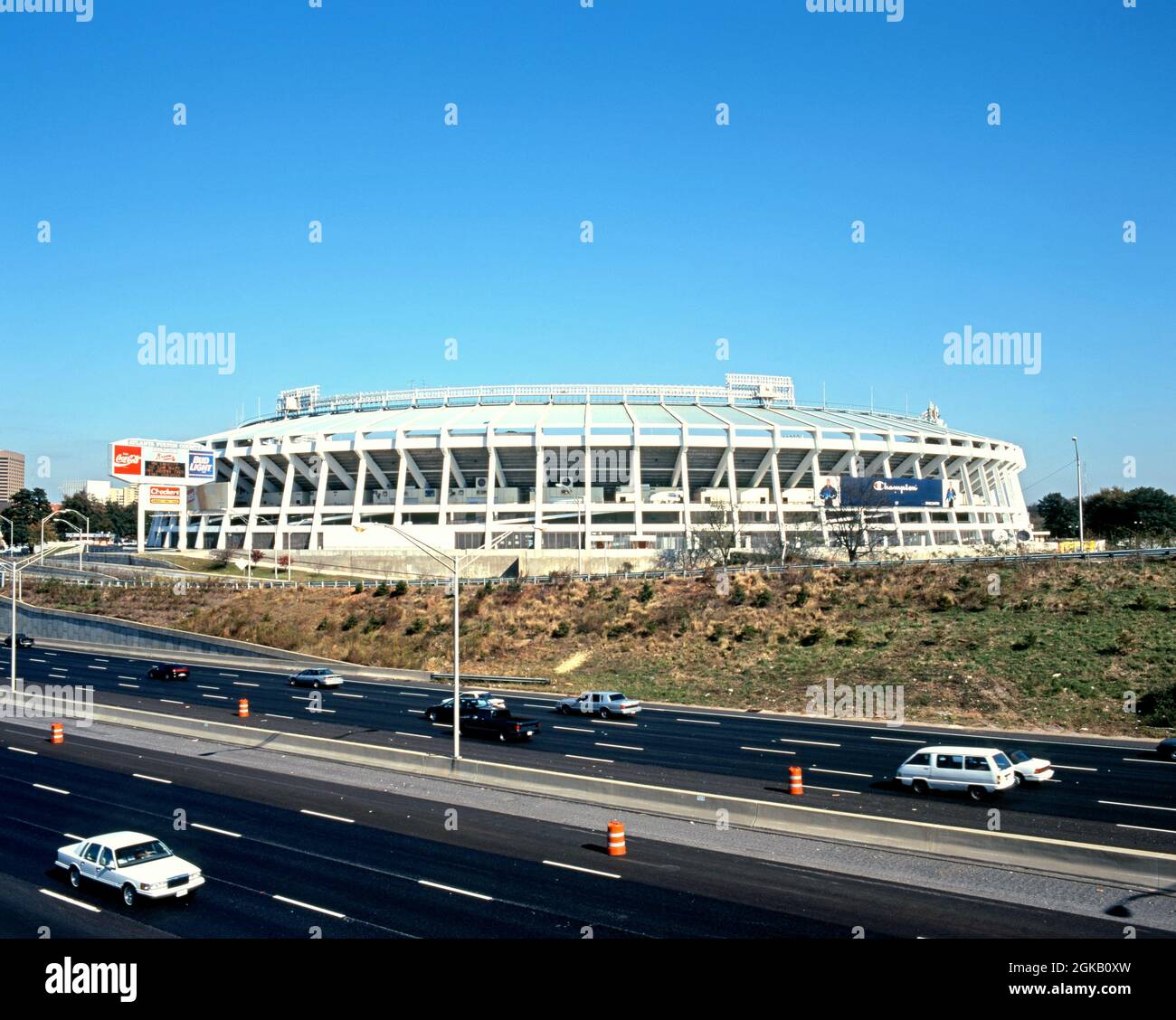View of the Atlanta Fulton County Stadium, Atlanta, Georgia, USA Stock ...