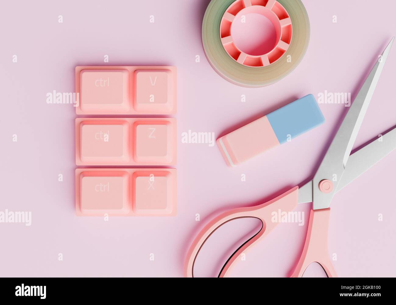 keyboard shortcuts for cutting, pasting and undo with an adhesive tape ...