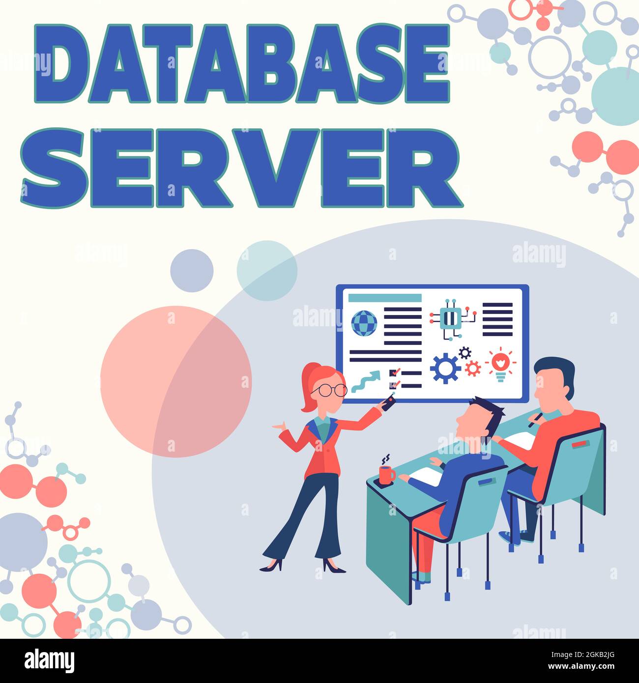 Sign displaying Database Server. Conceptual photo uses a database application that provides ...