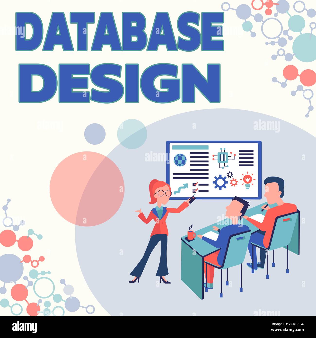 Text sign showing Database Design. Business concept organisation of ...