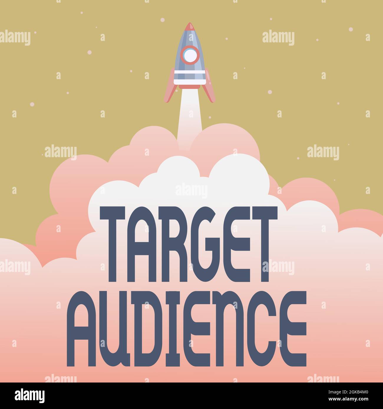 Conceptual caption Target Audience. Word Written on identified as the ...