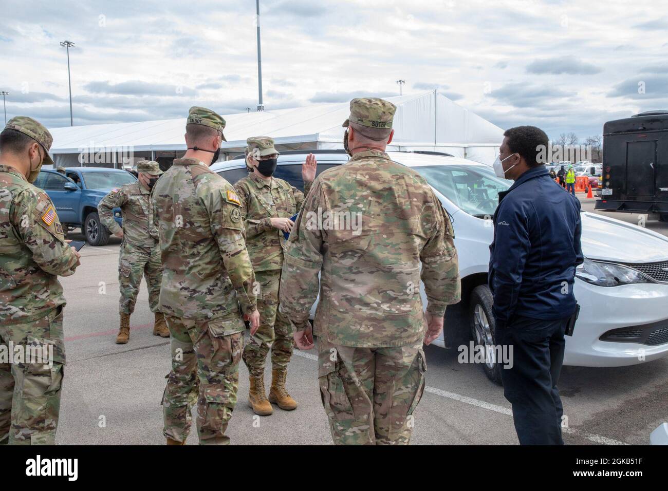 U.S. Army Maj. Gen. Jill K. Faris, center, Deputy Surgeon General for ...