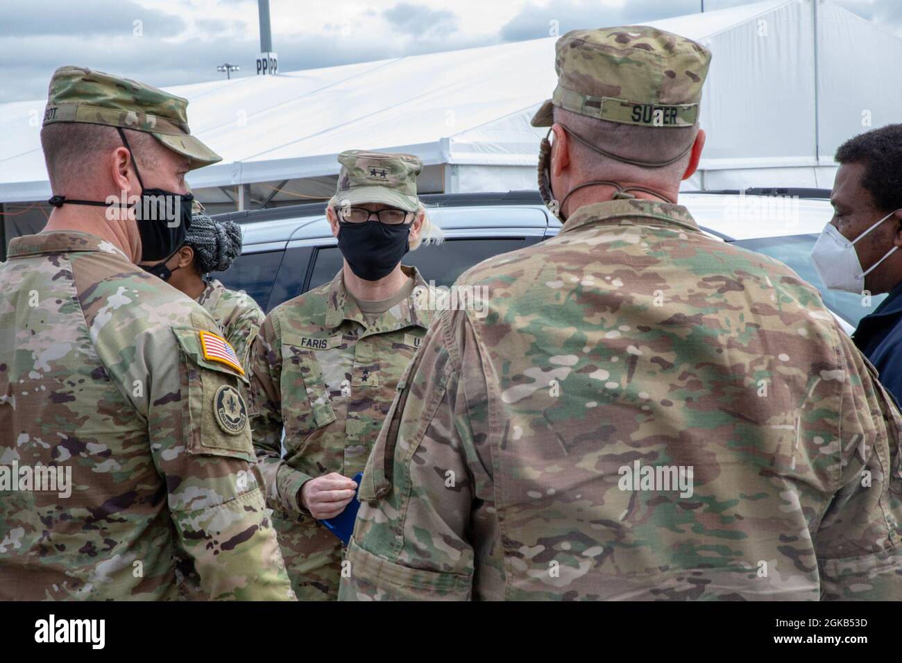 U.S. Army Maj. Gen. Jill K. Faris, center, Deputy Surgeon General for ...