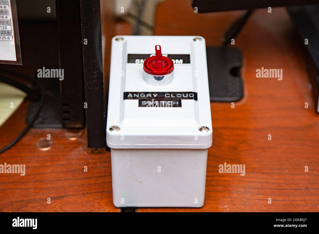 The new lightning warning system switch is located in the Station ...