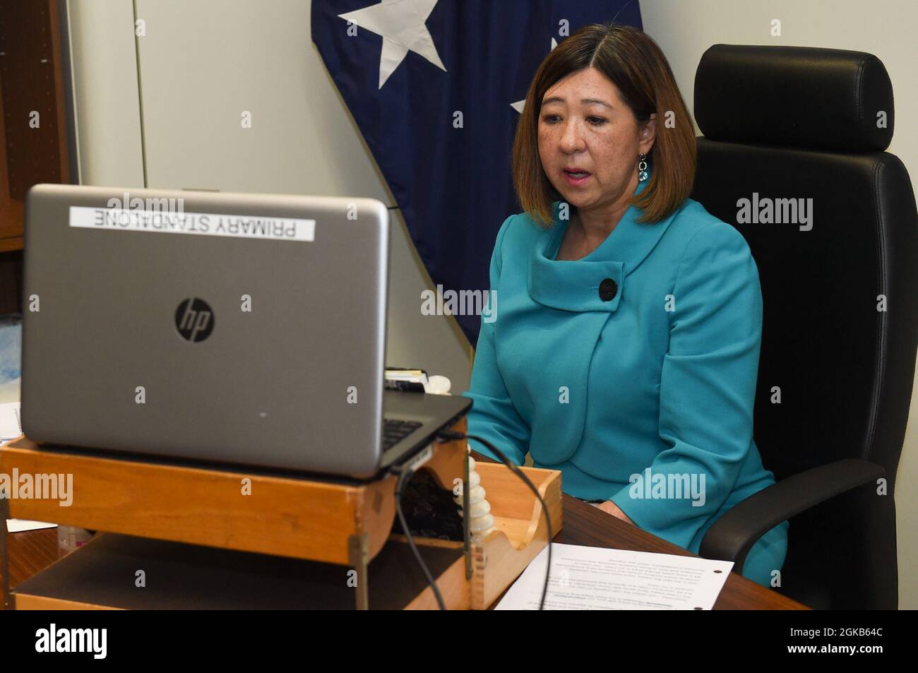 210301-N-FB655-1046 NAPLES, Italy (Mar. 1, 2021) Ms. Juliet Beyler ...