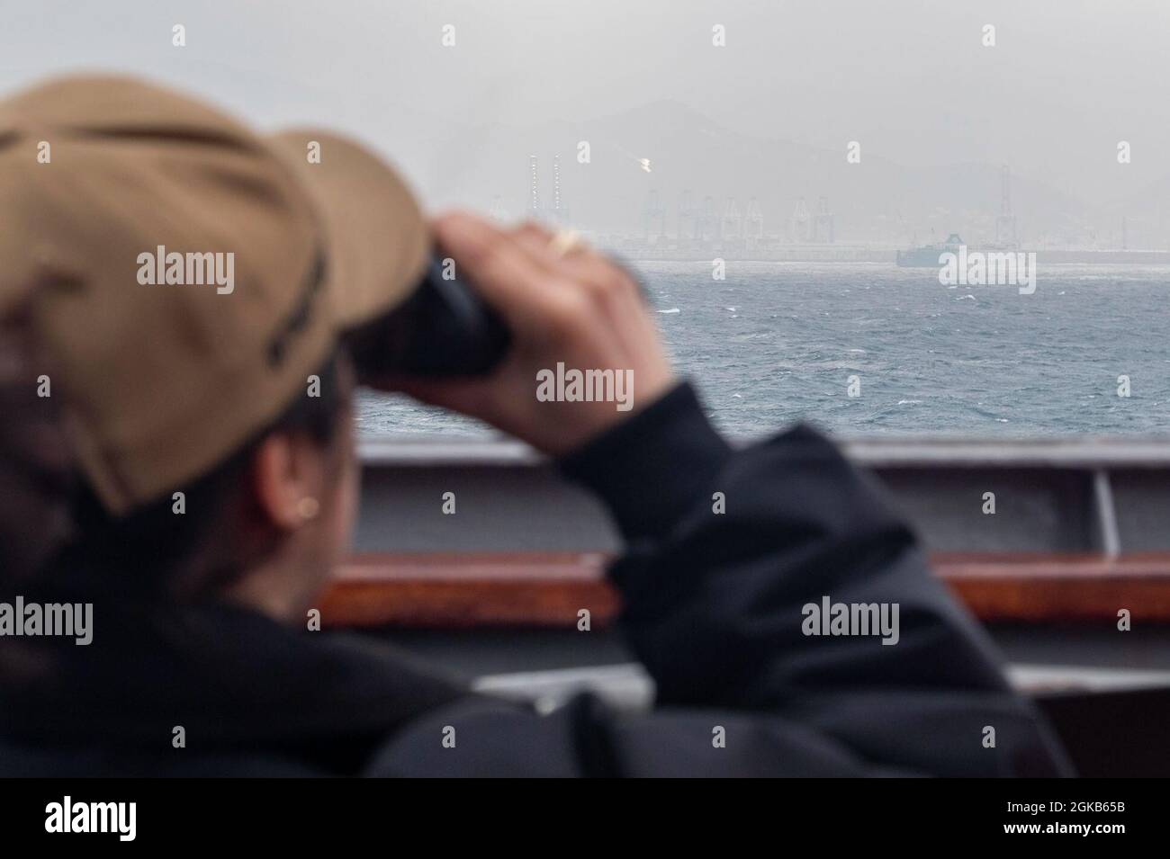 STRAIT OF GIBRALTAR (March 1, 2021) – Ensign Liana Trombley, assistant ...