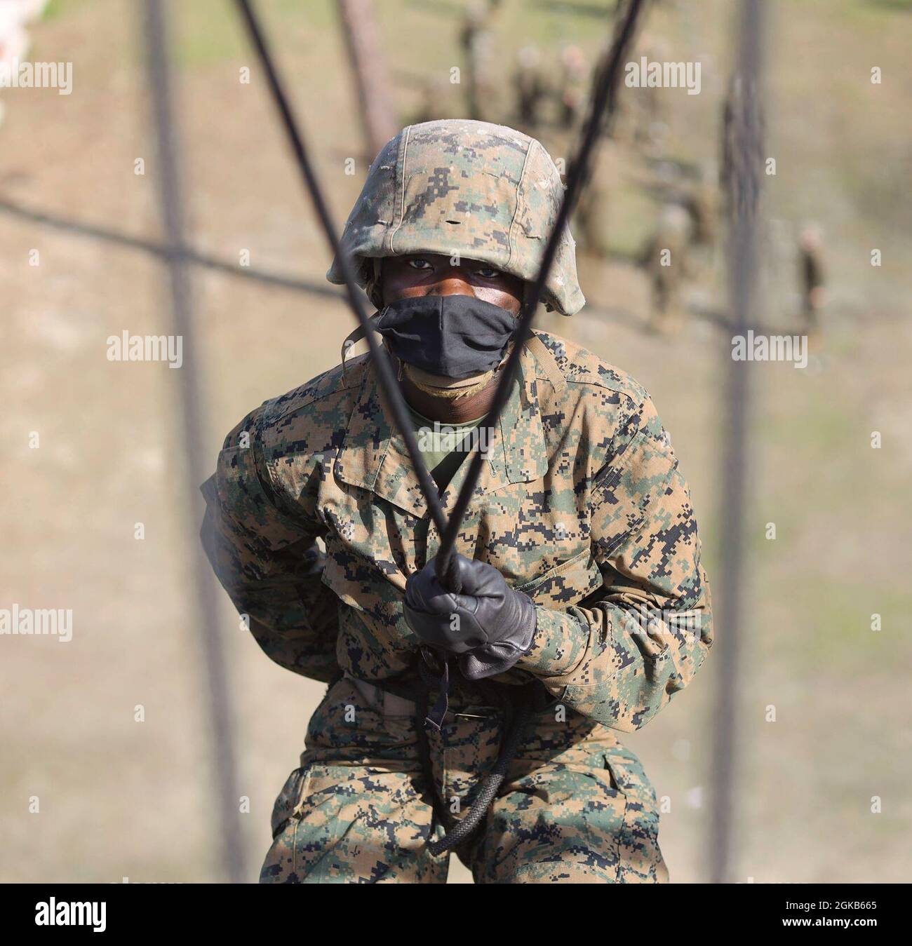 A recruit with Lima Company, 3rd Recruit Training Battalion, completes ...