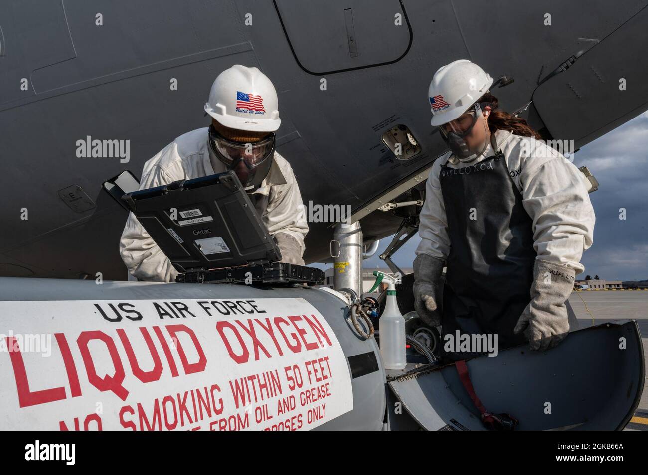 Airmen assigned to the 911th Aircraft Maintenance Squadron read a ...