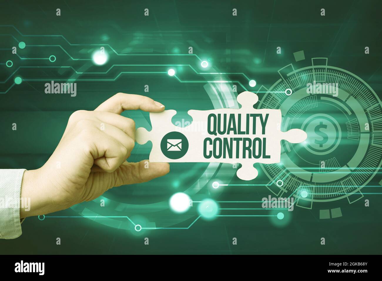 Writing displaying text Quality Control. Business showcase a system of ...