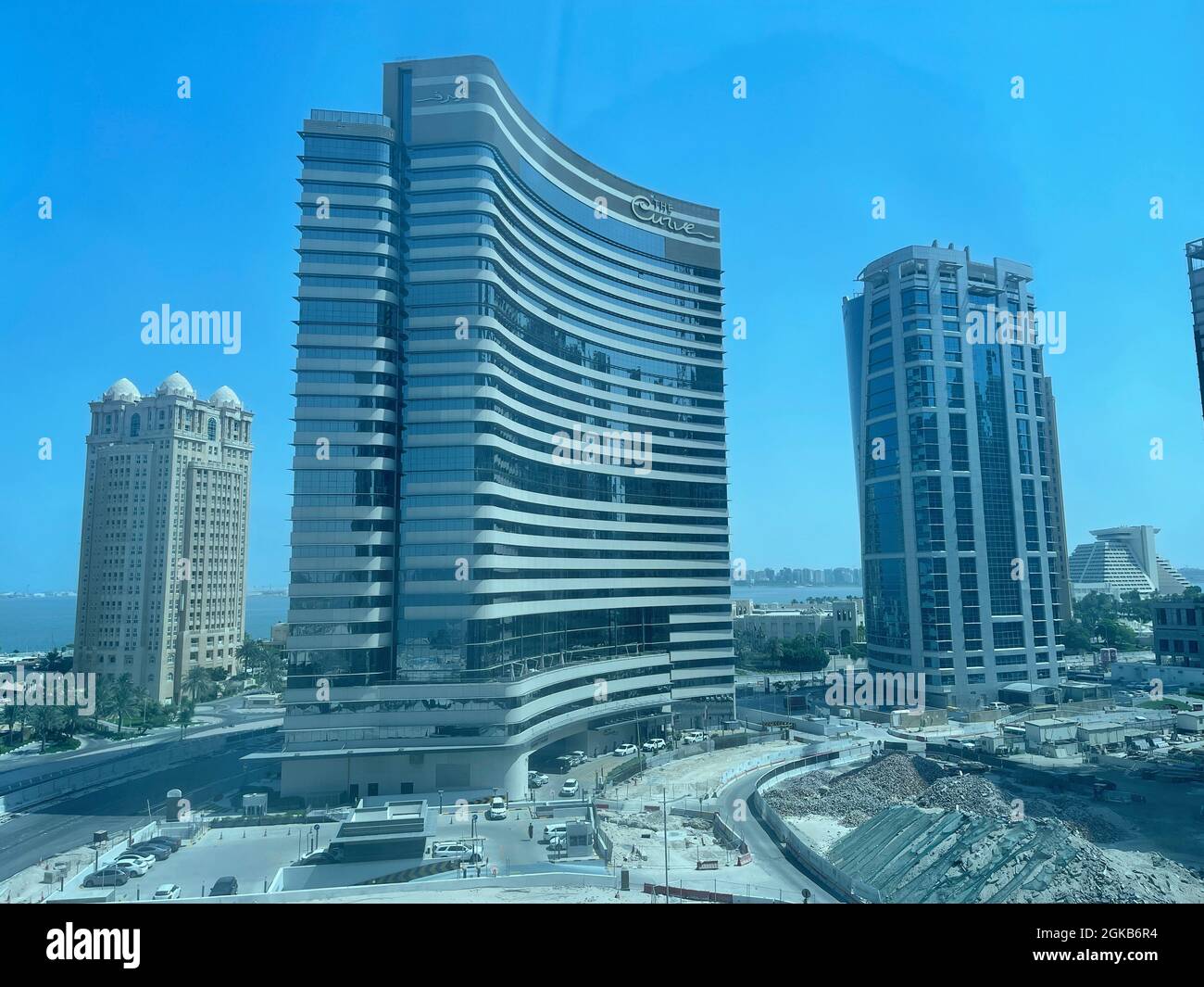 Curve Hotel West bay Doha Stock Photo - Alamy