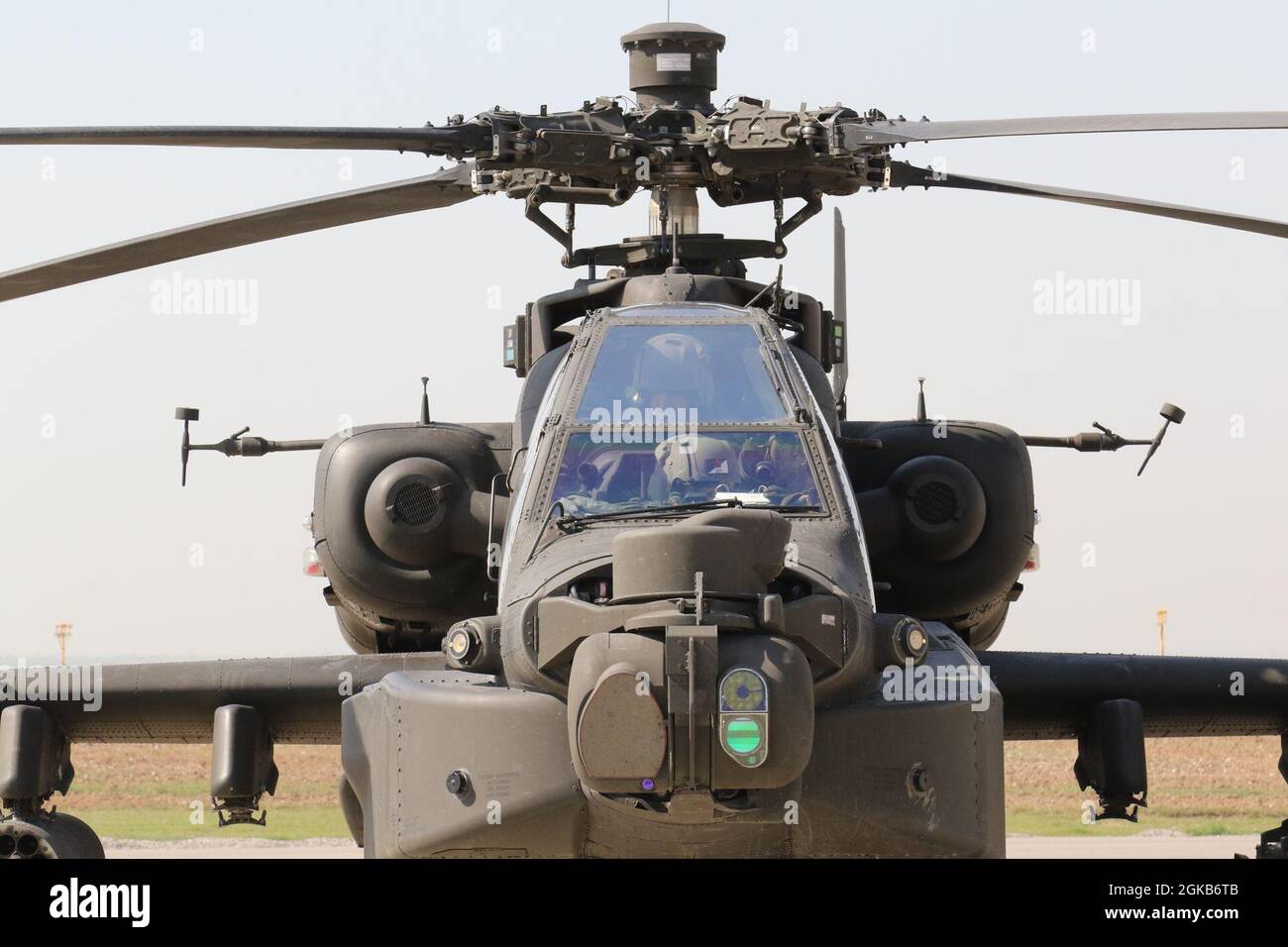 An AH-64 Apache helicopter crew, assigned to Alpha Company, 1-82nd ...