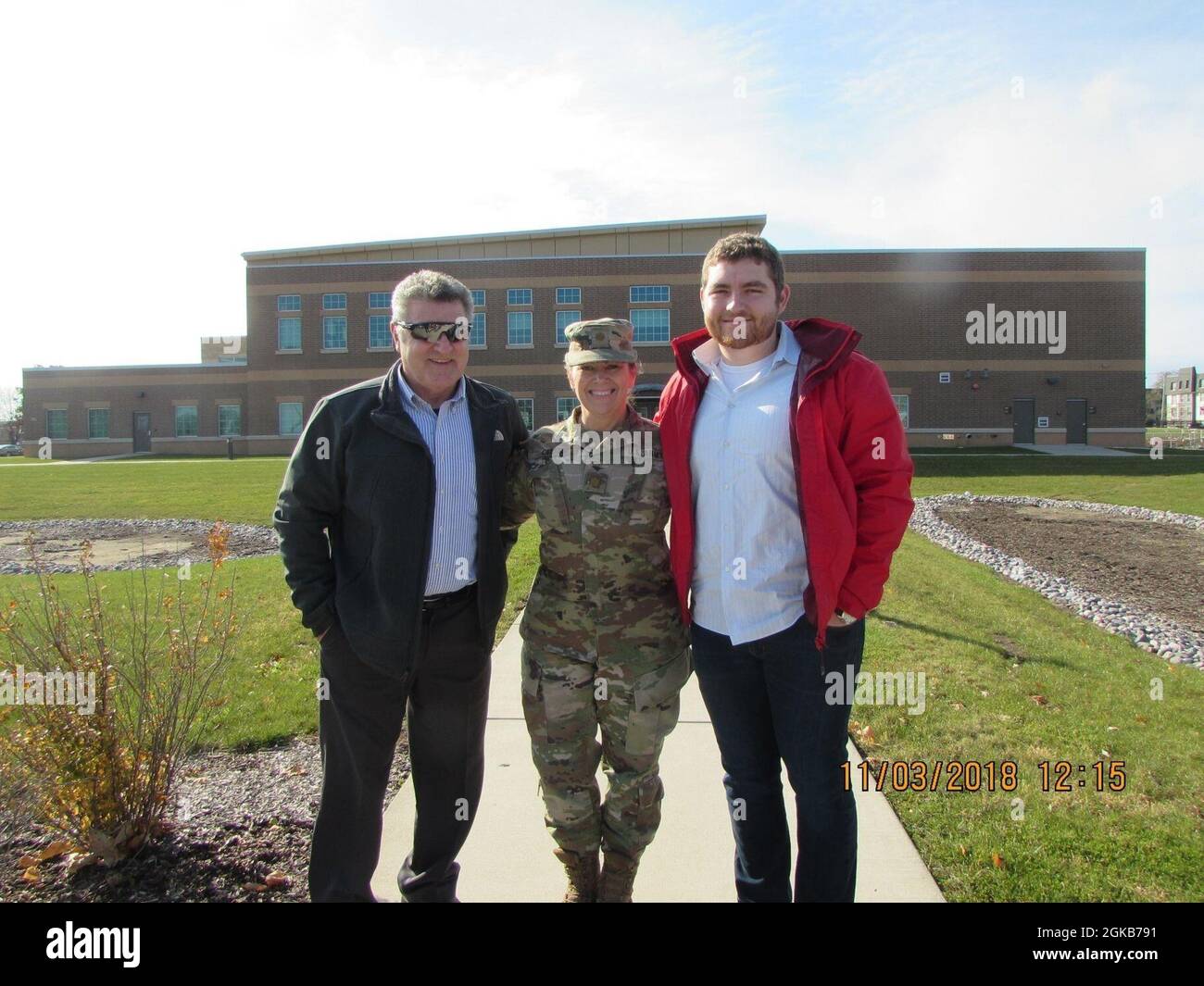 Maj. Catherine A. Celeski with her husband Gregory (left) and son ...