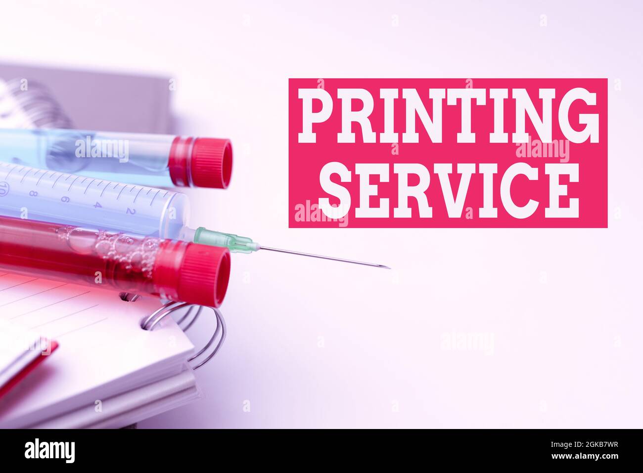 Text caption presenting Printing Service. Business idea program offered ...