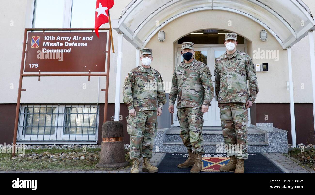 (From left) Brig. Gen. Gregory Brady, 10th Army Air and Missile Defense ...