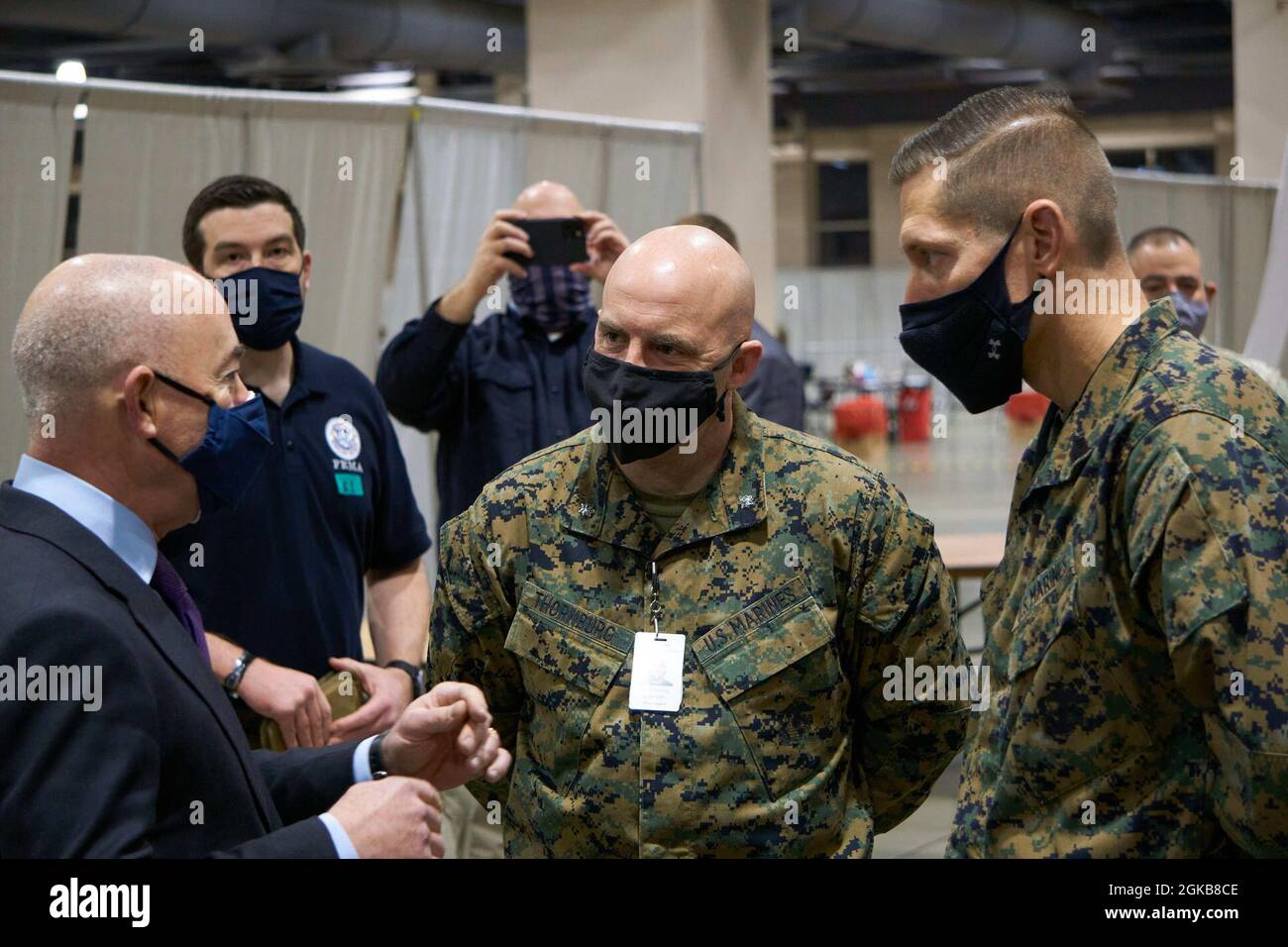 U.S. Secretary of Homeland Security Alejandro N. Mayorkas, left, U.S ...