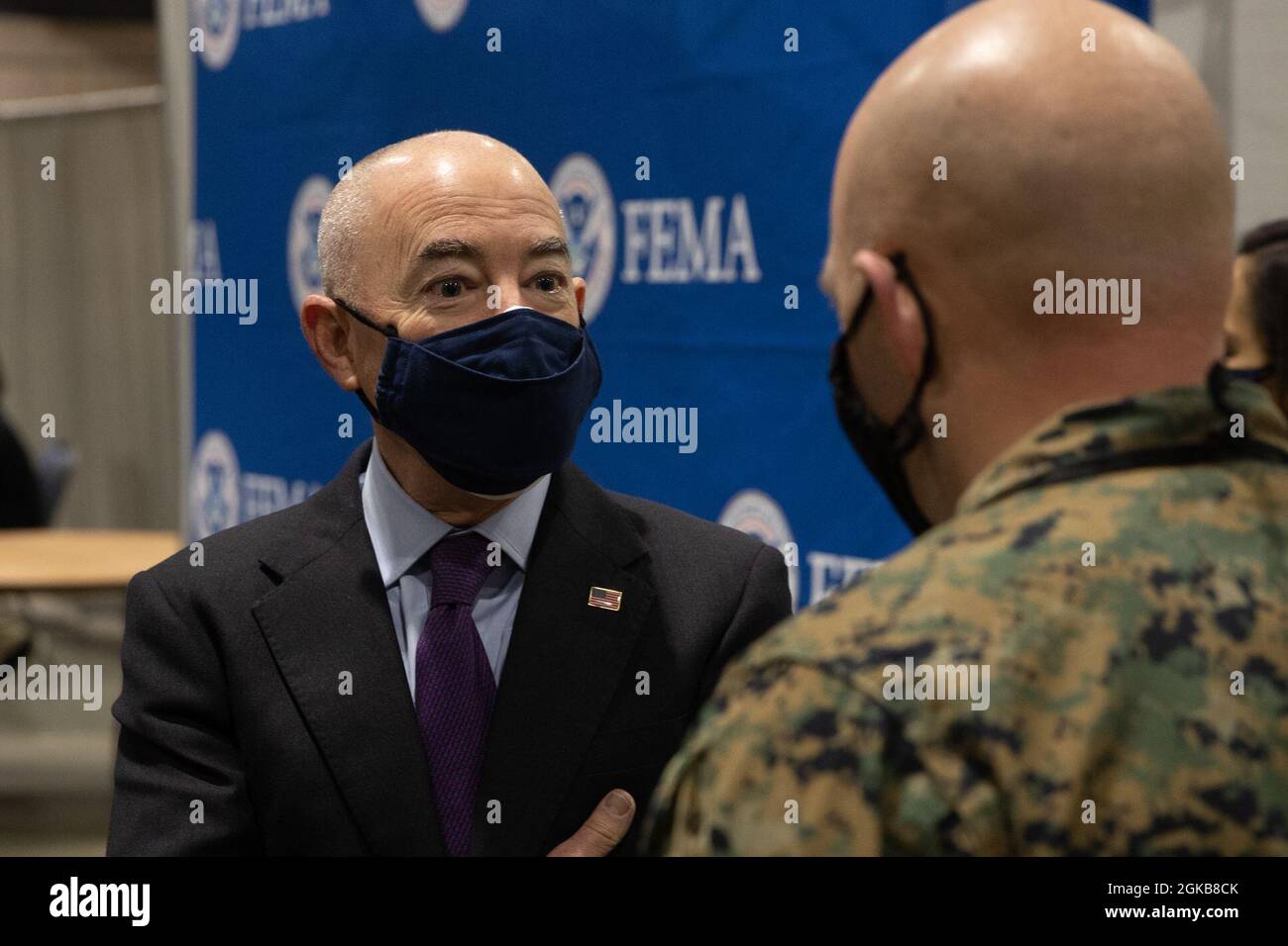 U.S. Secretary of Homeland Security Alejandro N. Mayorkas, left, and Lt ...