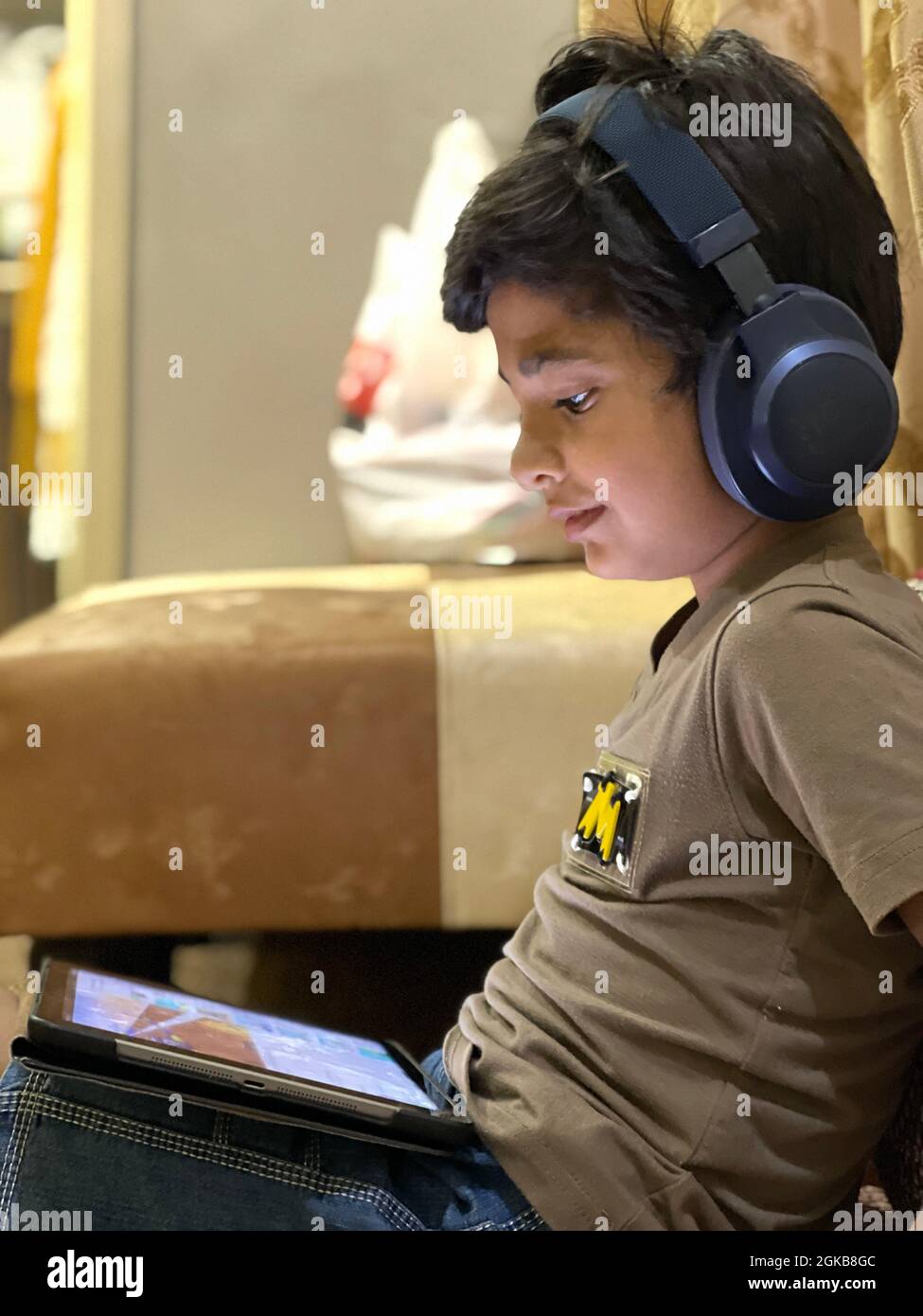 E Learning Class or Online Class Attending sitting relax. School ...