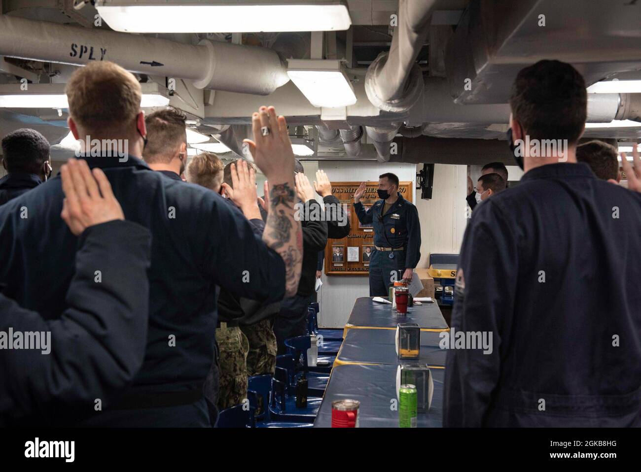 210302-N-QD512-1047 ATLANTIC OCEAN (March 2, 2021) Command Master Chief ...