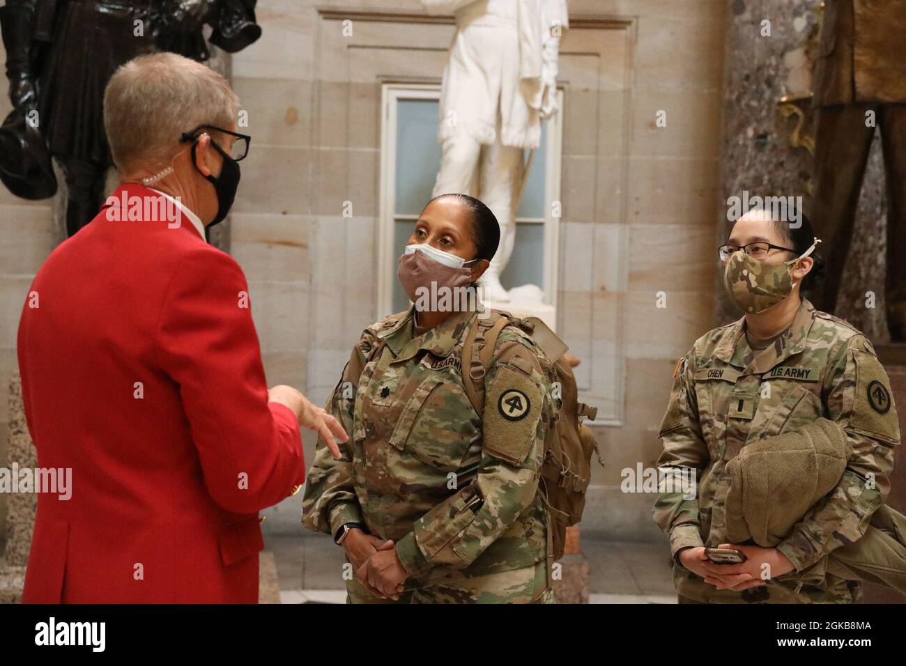 U.S. Army Lt. Col. Lorraine Saunders, brigade surgeon of the 44th ...