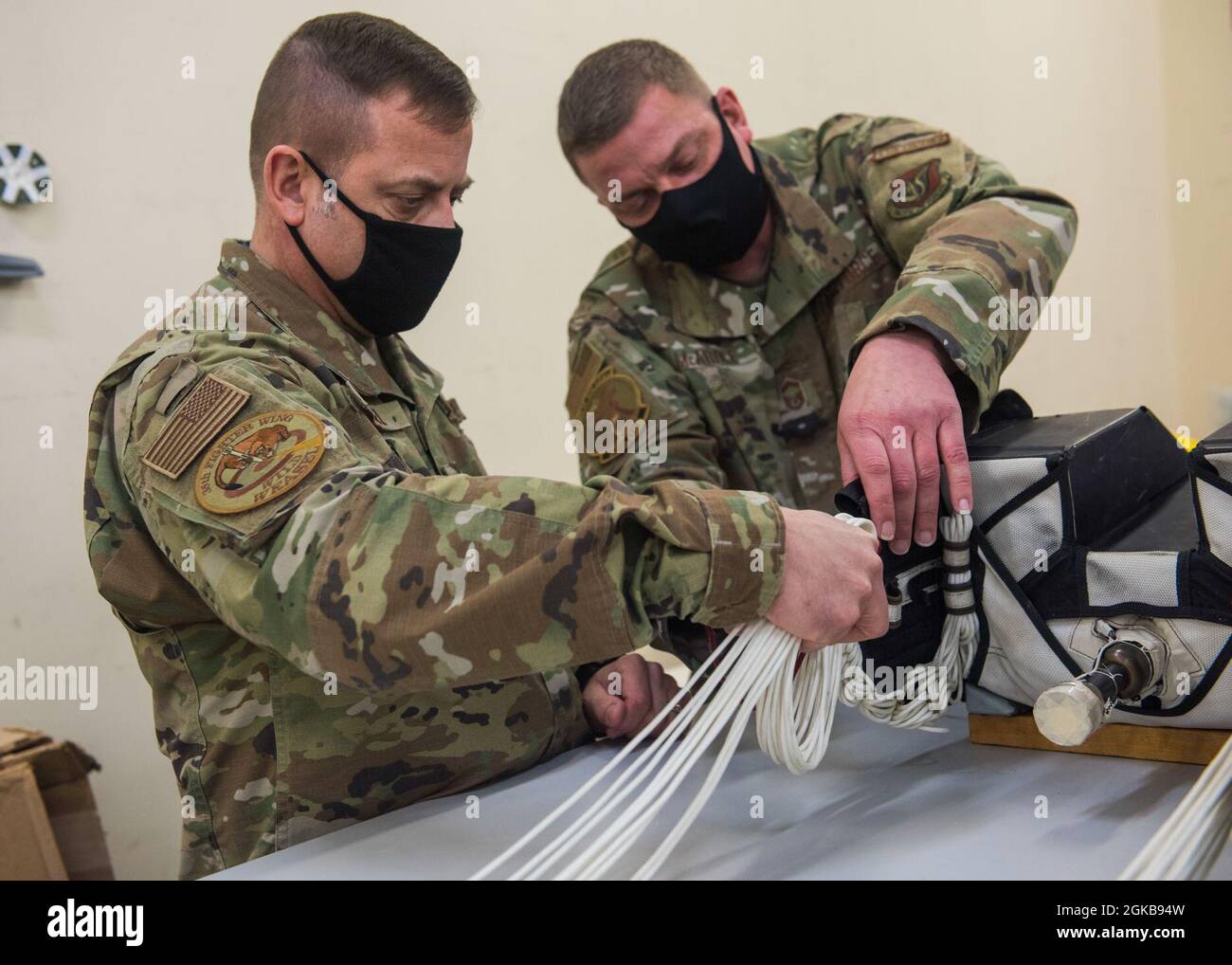 U.S. Air Force Col. Jesse J. Friedel, left, the 35th Fighter Wing ...
