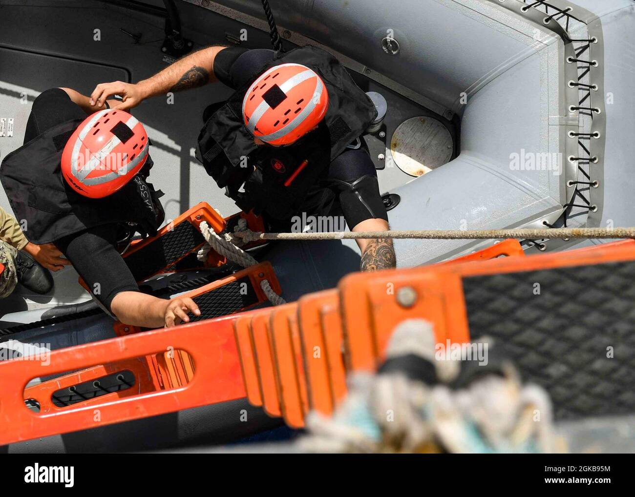 ATLANTIC OCEAN (Mar. 02, 2021) Search and Rescue Swimmer’s (SAR) board ...