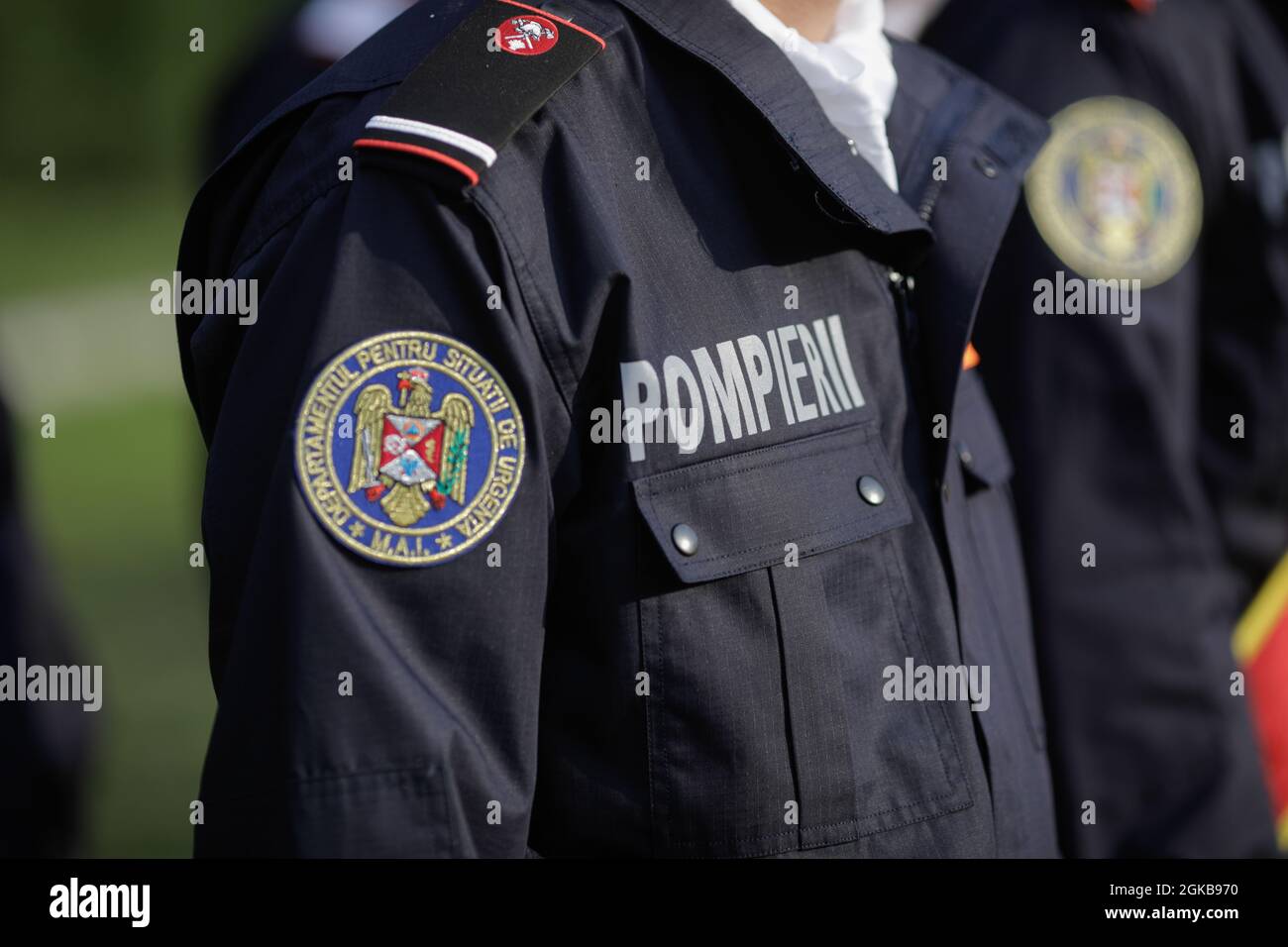 Bucharest, Romania - September 13, 2021: Details with the uniform and ...