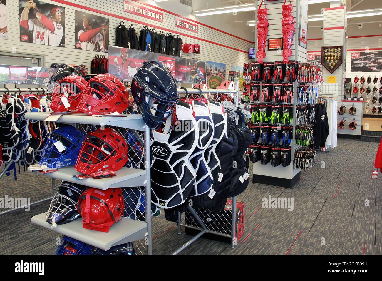 KANSAS CITY, UNITED STATES - Jul 21, 2014: The interior of a sporting ...