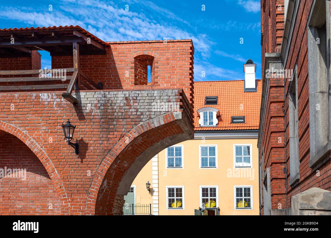 Riga, Latvia, Jacob's Barracks, the city walls Stock Photo - Alamy